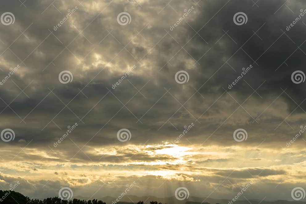 Dramatic Clouds at Sunset in Cyprus 13 Stock Photo - Image of wind ...