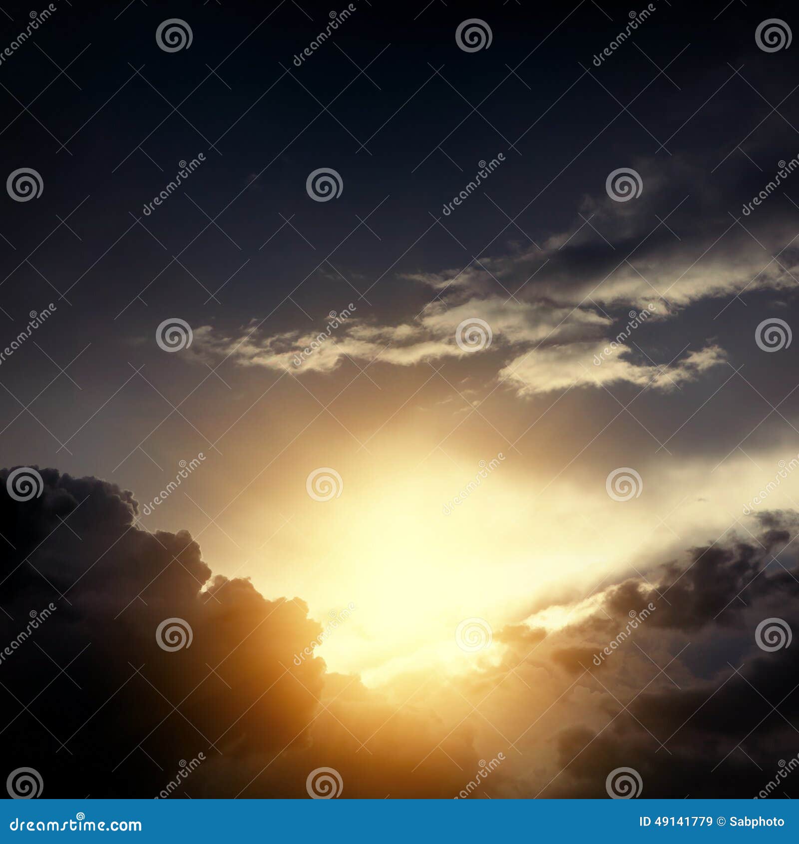 Dramatic Cloudscape stock image. Image of scenic, natural - 49141779