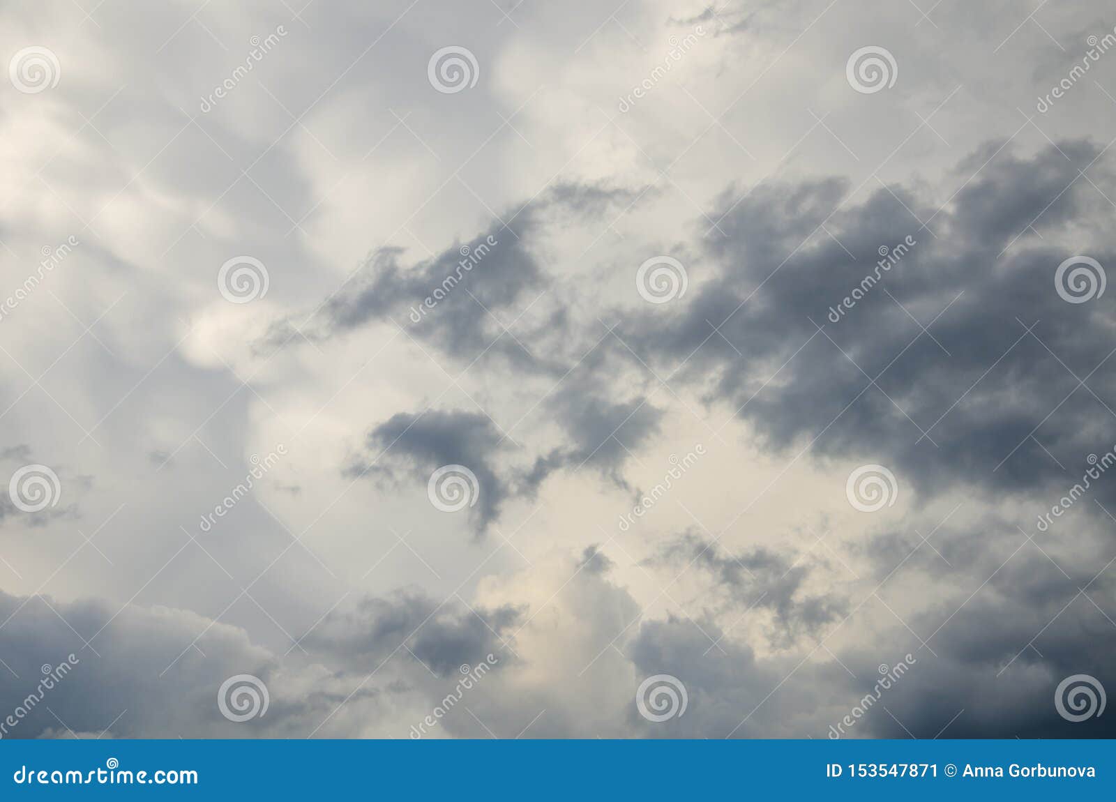 Dramatic Sky Background with Gray Clouds Stock Image - Image of design ...
