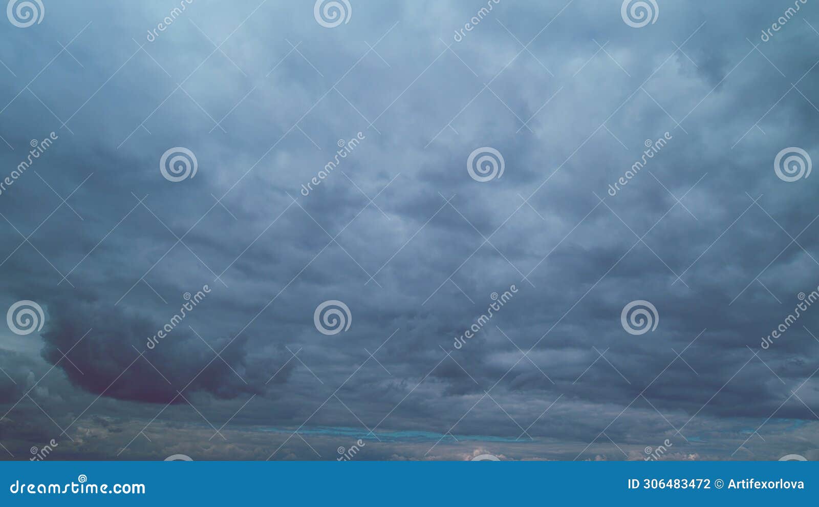 Dramatic Cloudy Rainy Sky. Movement of Gloomy Clouds Across Sky ...