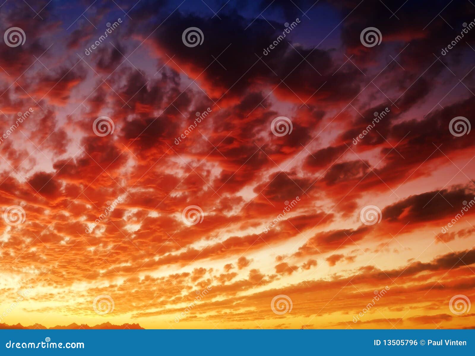 Dramatic Cloudy Sky at Dusk Stock Photo - Image of dramatic, dark: 13505796