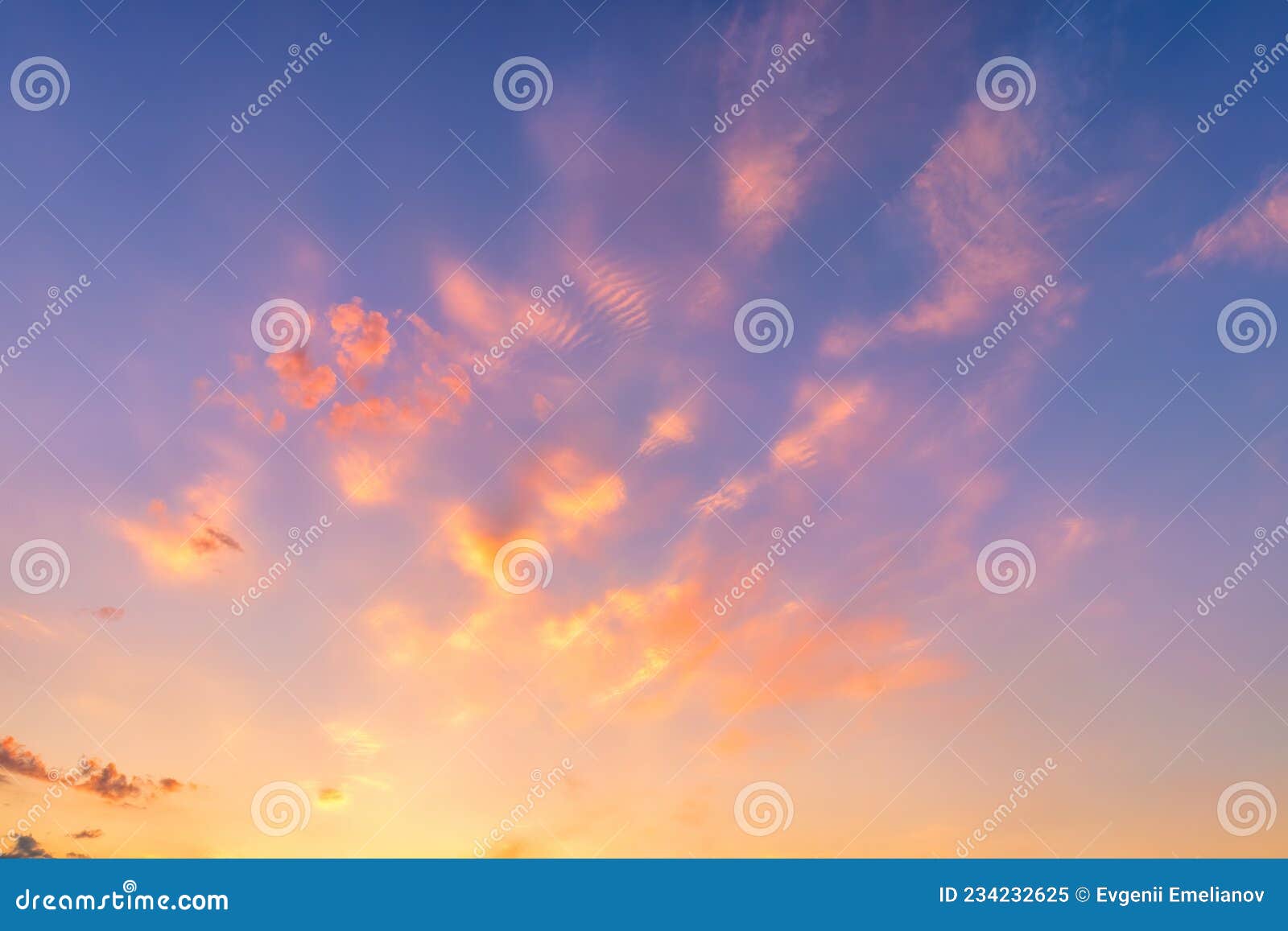 Dramatic Cloudy Sky at Sunset or Sunrise Stock Image - Image of sunray ...