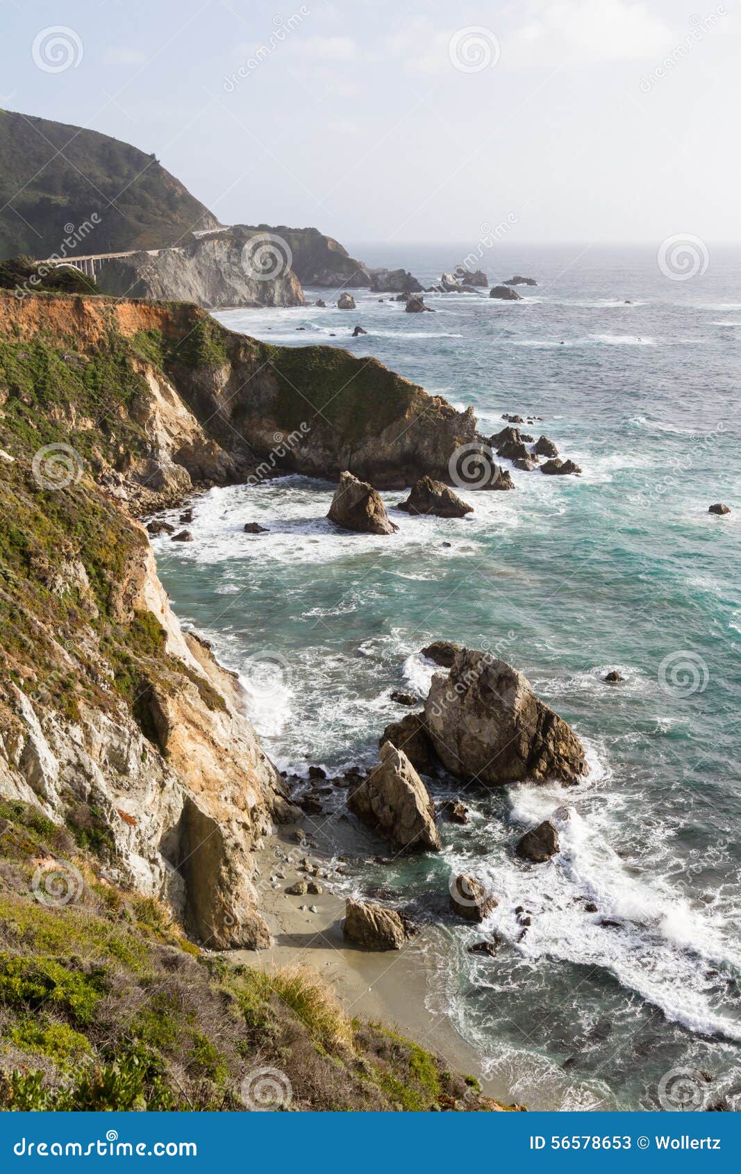 Dramatic coast-line stock image. Image of water, splashing - 56578653