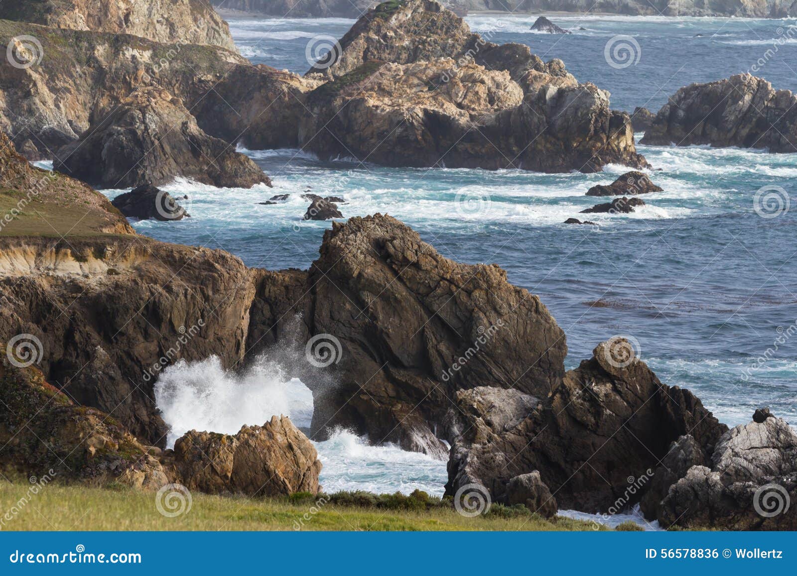 Dramatic coast-line stock photo. Image of ocean, scene - 56578836