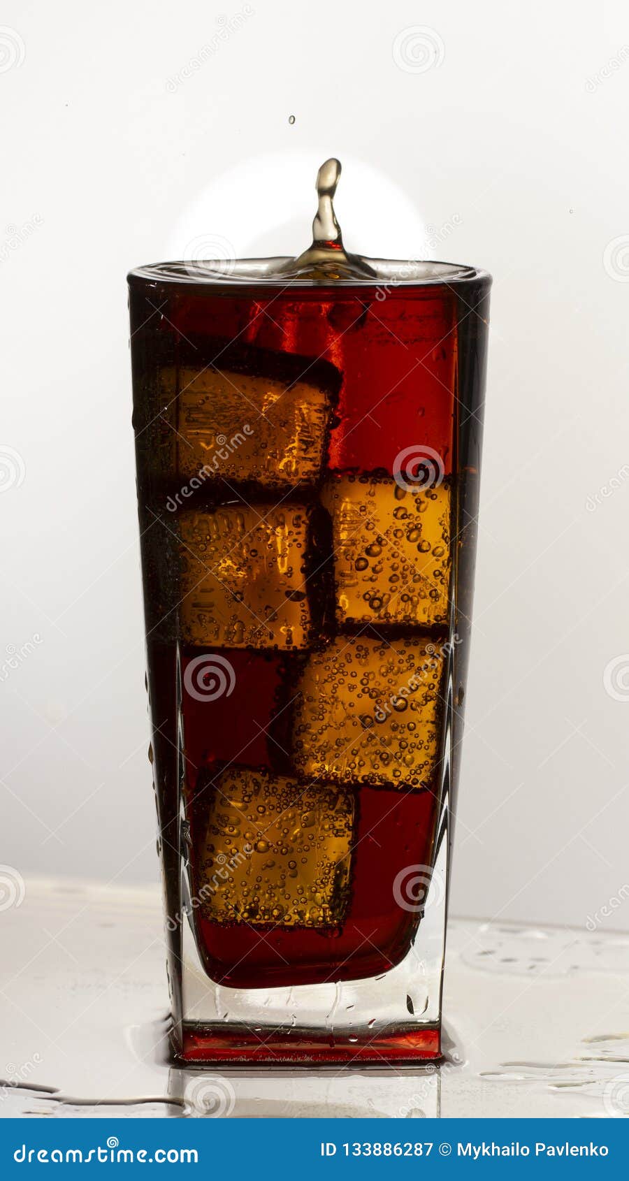 Cola Splash, There is Some Movement in the Splashes Close Up Stock ...