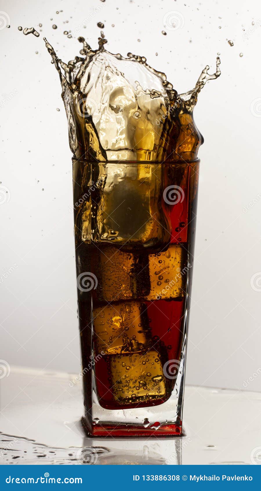 Cola Splash, There is Some Movement in the Splashes Close Up Stock ...