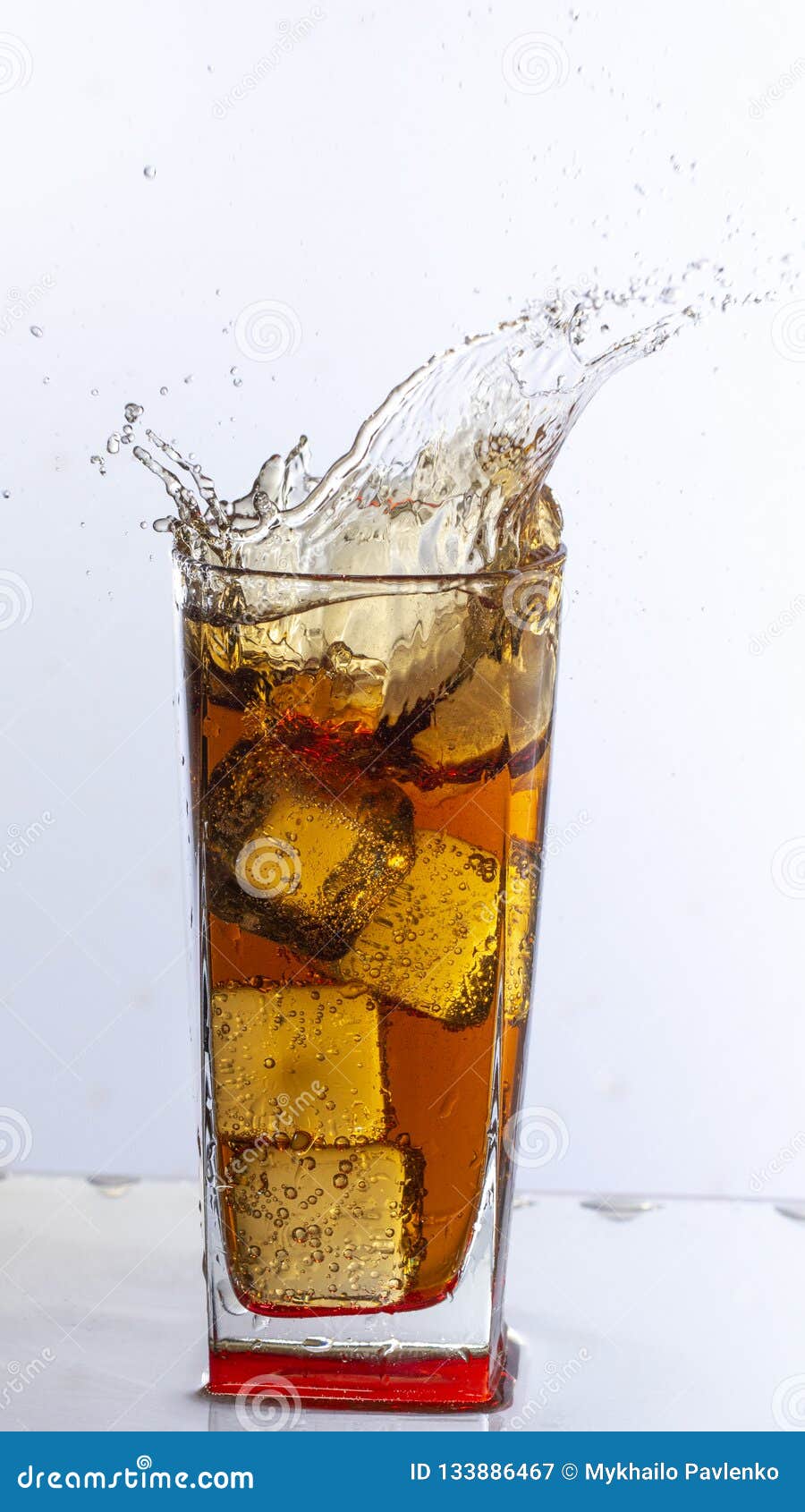 Cola Splash, There is Some Movement in the Splashes Close Up Stock ...