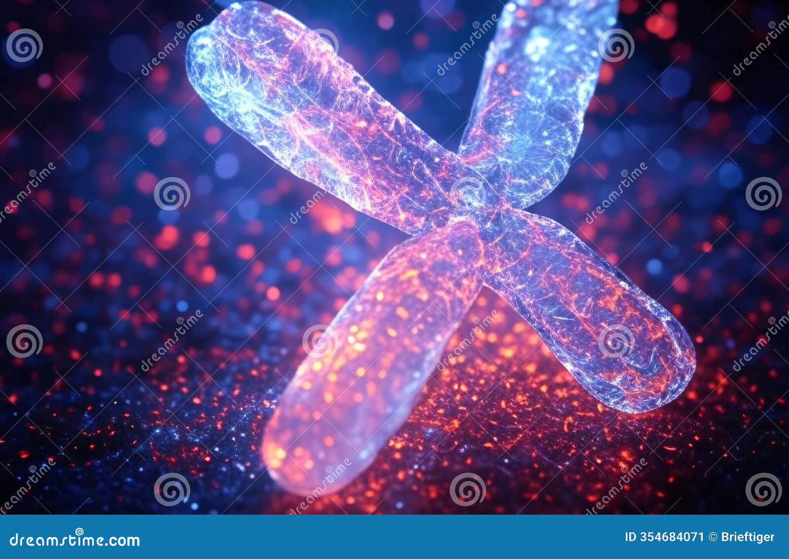 Chromatin Structure X-Chromosome Concept with Dynamic Elements Stock ...