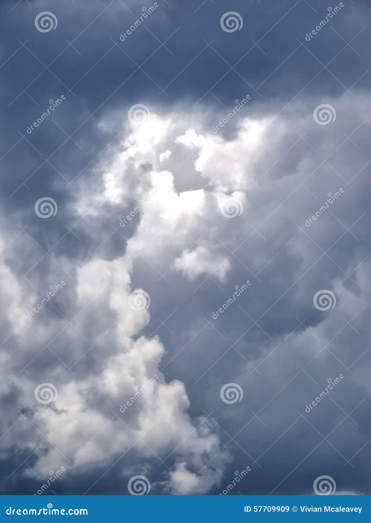 Dramatic cumulus clouds stock image. Image of phenomenon - 57709909