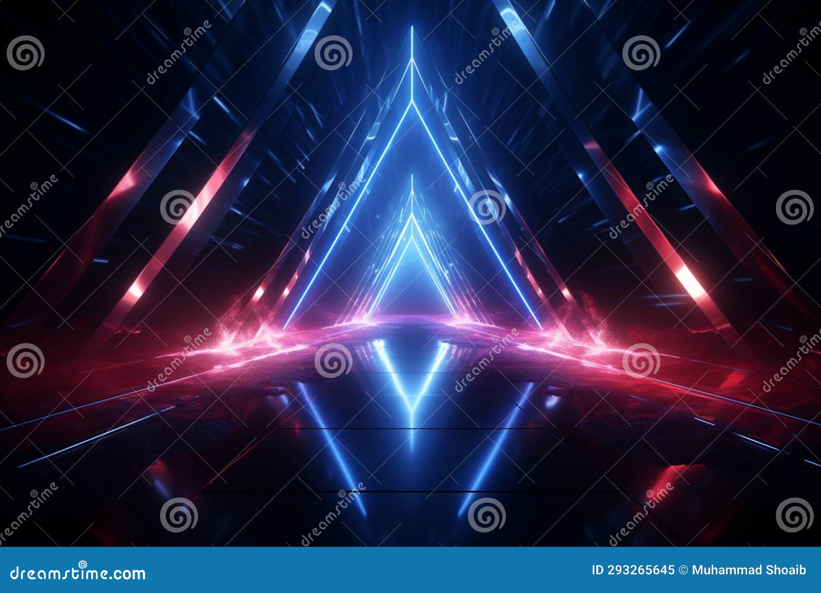 Dramatic 3D Rendering Reveals a Dark Tunnel Aglow with Mesmerizing ...