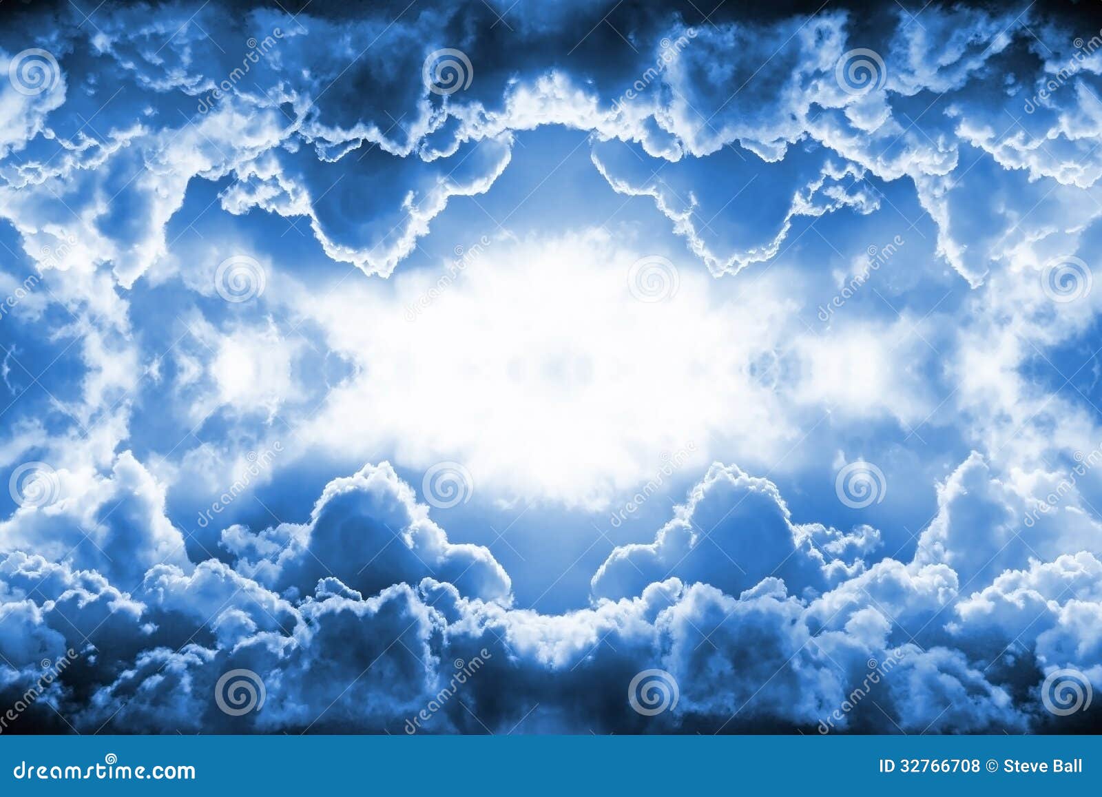 Dramatic Dark Blue Clouds Border Stock Illustration - Illustration of ...