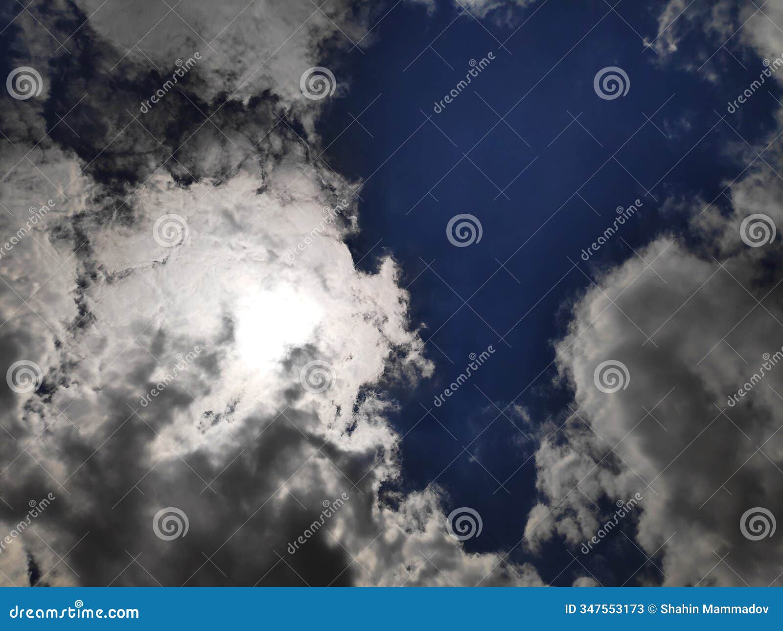 Dramatic, Dark, Blue Cloudy Sky Overlay, Sky-overlays. Dramatic Sky and ...
