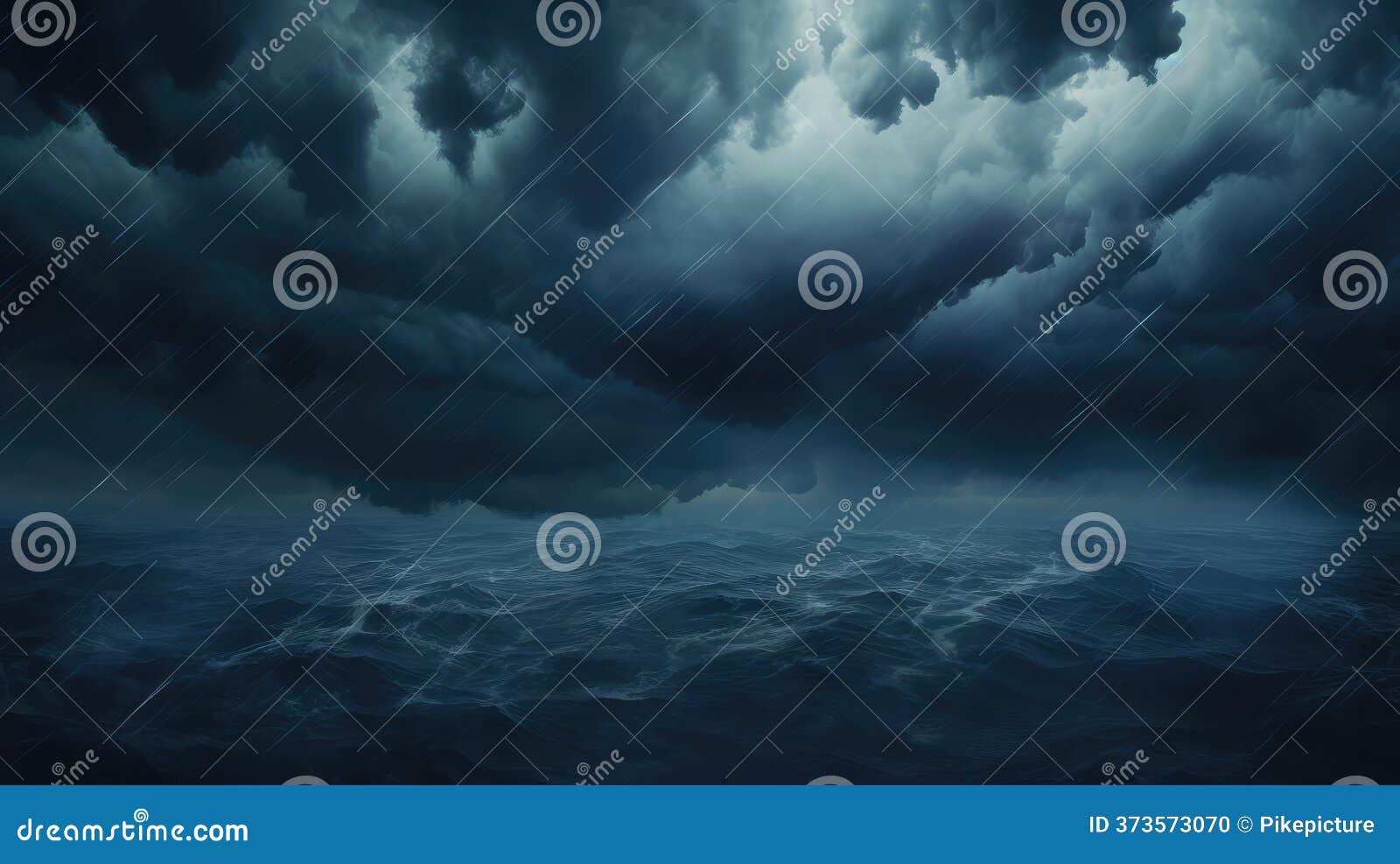 A Dramatic Sky With Dark Clouds And Lightning Over An Open Field At ...