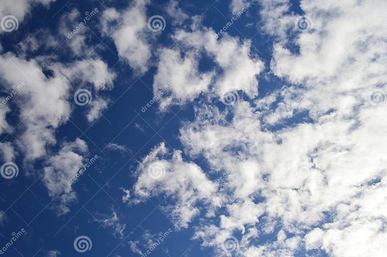 Dramatic Deep Blue Sky and Clouds Stock Image - Image of design, clouds ...