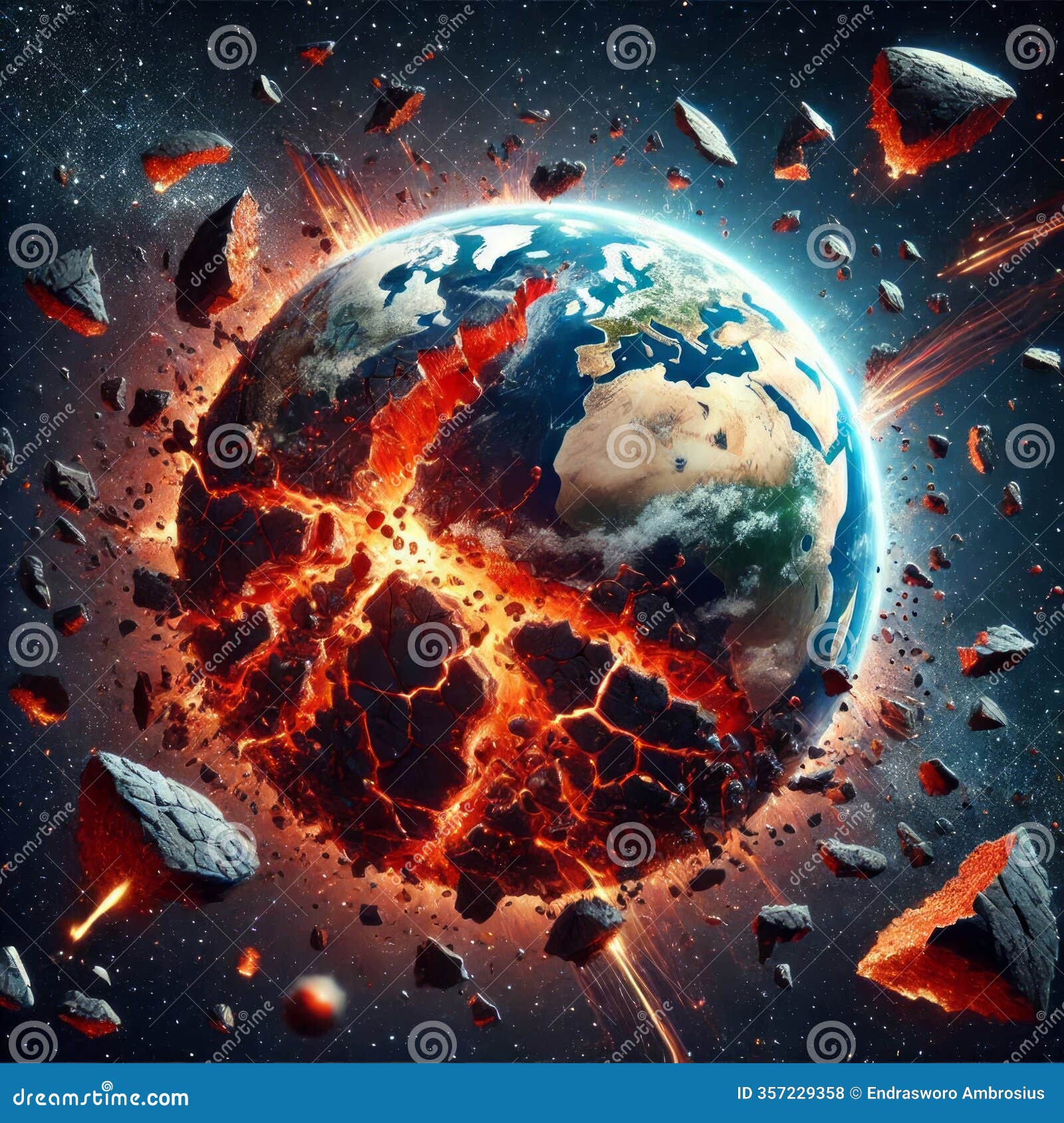 Earth S Apocalyptic Explosion - an Artificially Intelligent Depiction ...