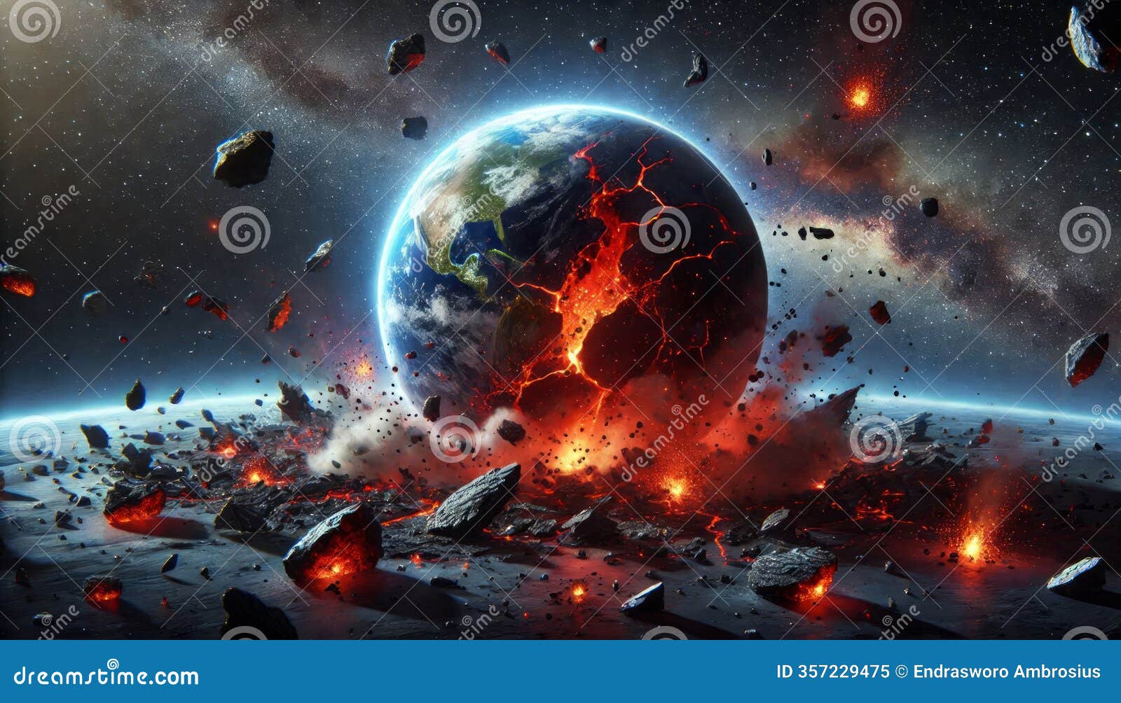 Earth S Apocalyptic Explosion - an Artificially Intelligent Depiction ...