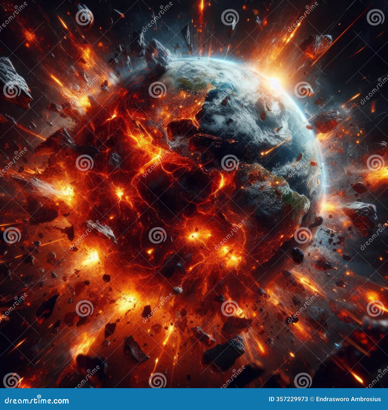 Earth S Apocalyptic Explosion - an Artificially Intelligent Depiction ...