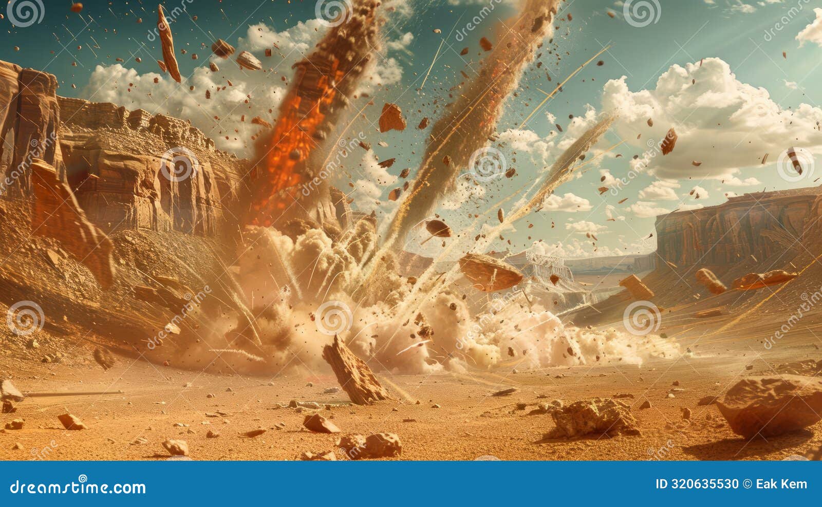 Dramatic Desert Explosion Captured in a Stunning High Resolution ...