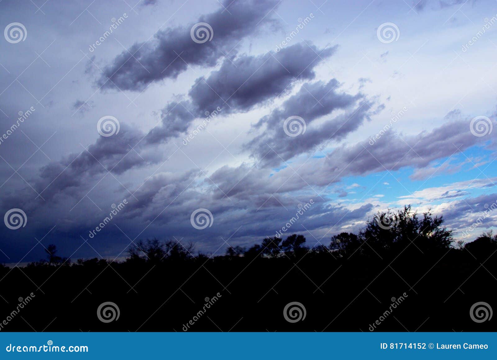 Dramatic Desert Storm Brewing Stock Photo - Image of overtaken, cloud ...