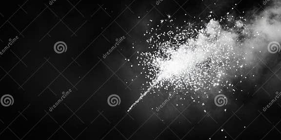 A Dramatic Display of Fireworks Exploding in the Night Sky Stock Image ...