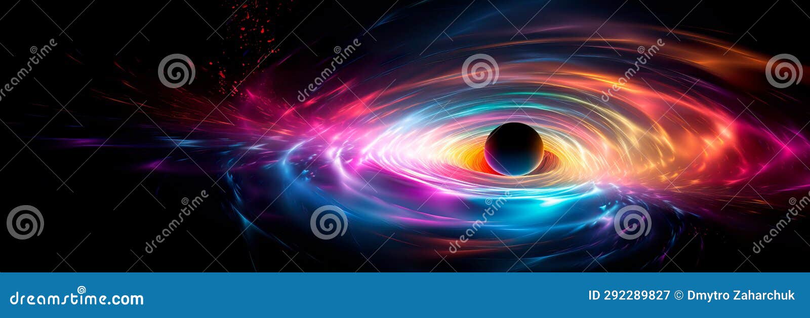 Dramatic Distortion of Light As it Bends Around a Black Hole, Creating ...