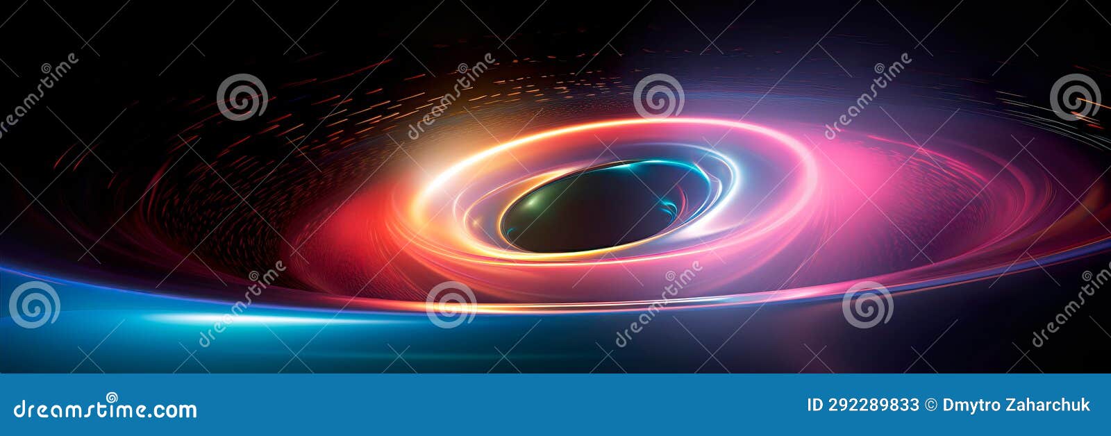 Dramatic Distortion of Light As it Bends Around a Black Hole, Creating ...