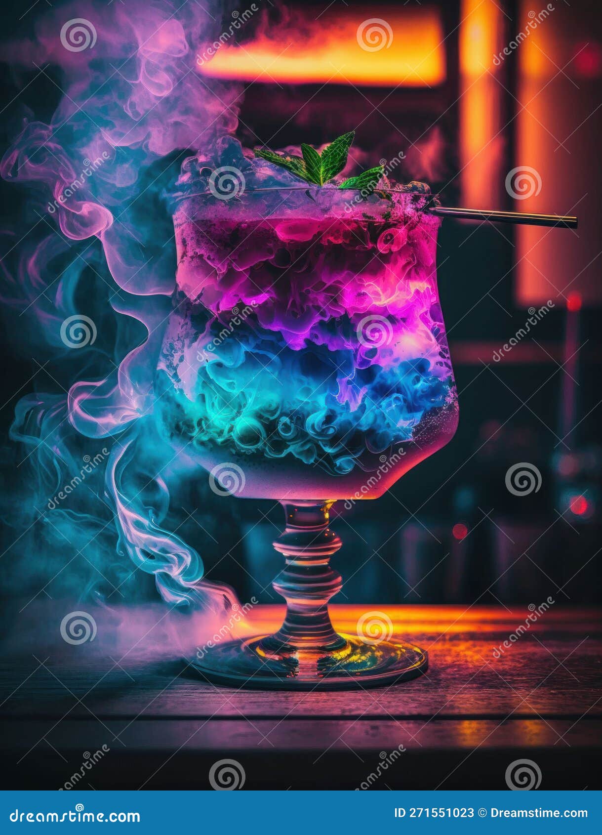 Dramatic Dynamic Beverage Photography of a Magical Drink Generative AI ...