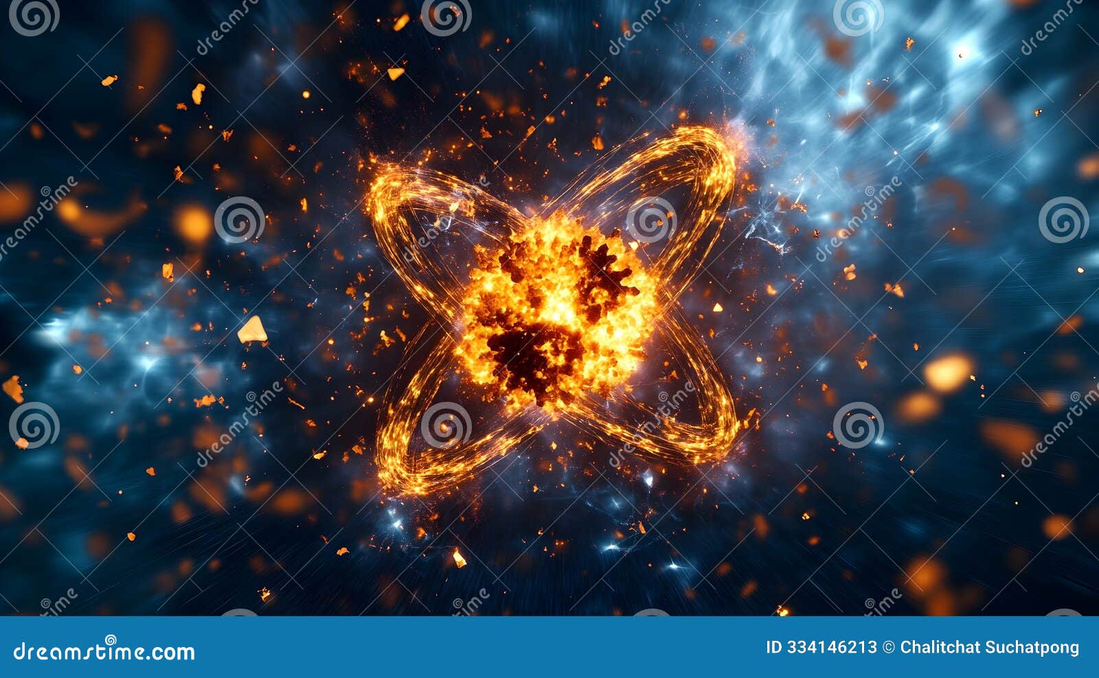 Dynamic Visualization of Nuclear Fission Reaction with Intense Energy ...