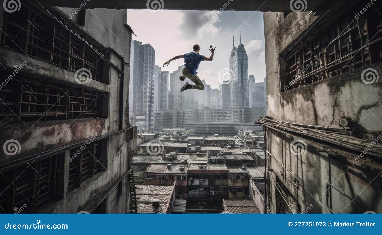 The Dramatic and Exciting Movements of a Group of Parkour Practitioners ...