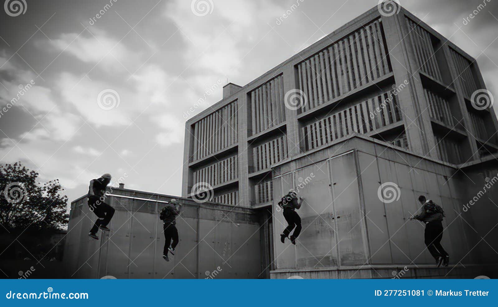 The Dramatic and Exciting Movements of a Group of Parkour Practitioners ...