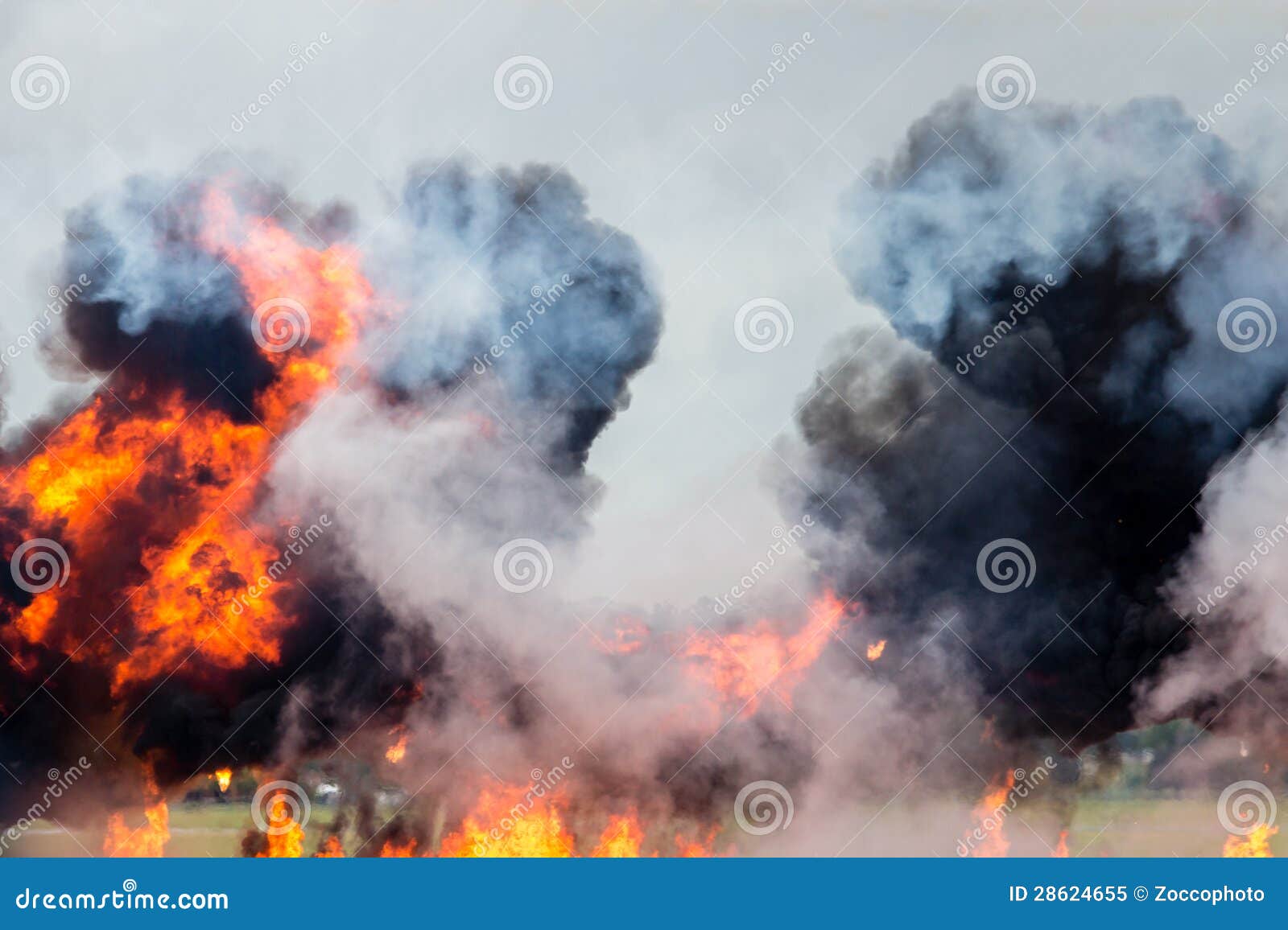 Dramatic Explosion stock image. Image of inferno, heat - 28624655