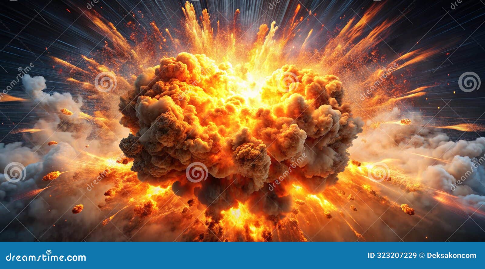 A Dramatic Explosion Captured in the Midst of Motion Indicated by a ...
