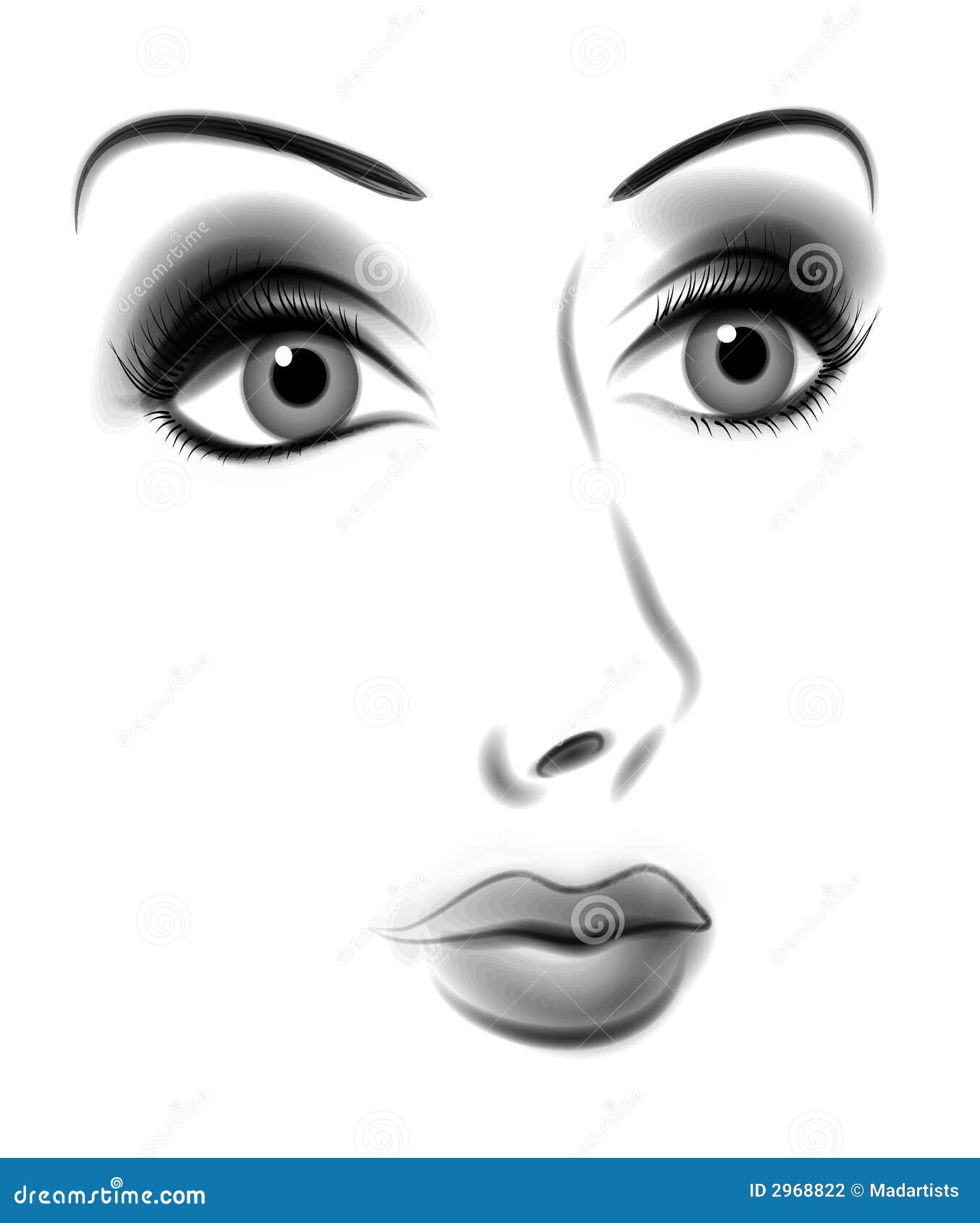 Intense Features Stock Illustrations – 2,744 Intense Features Stock ...