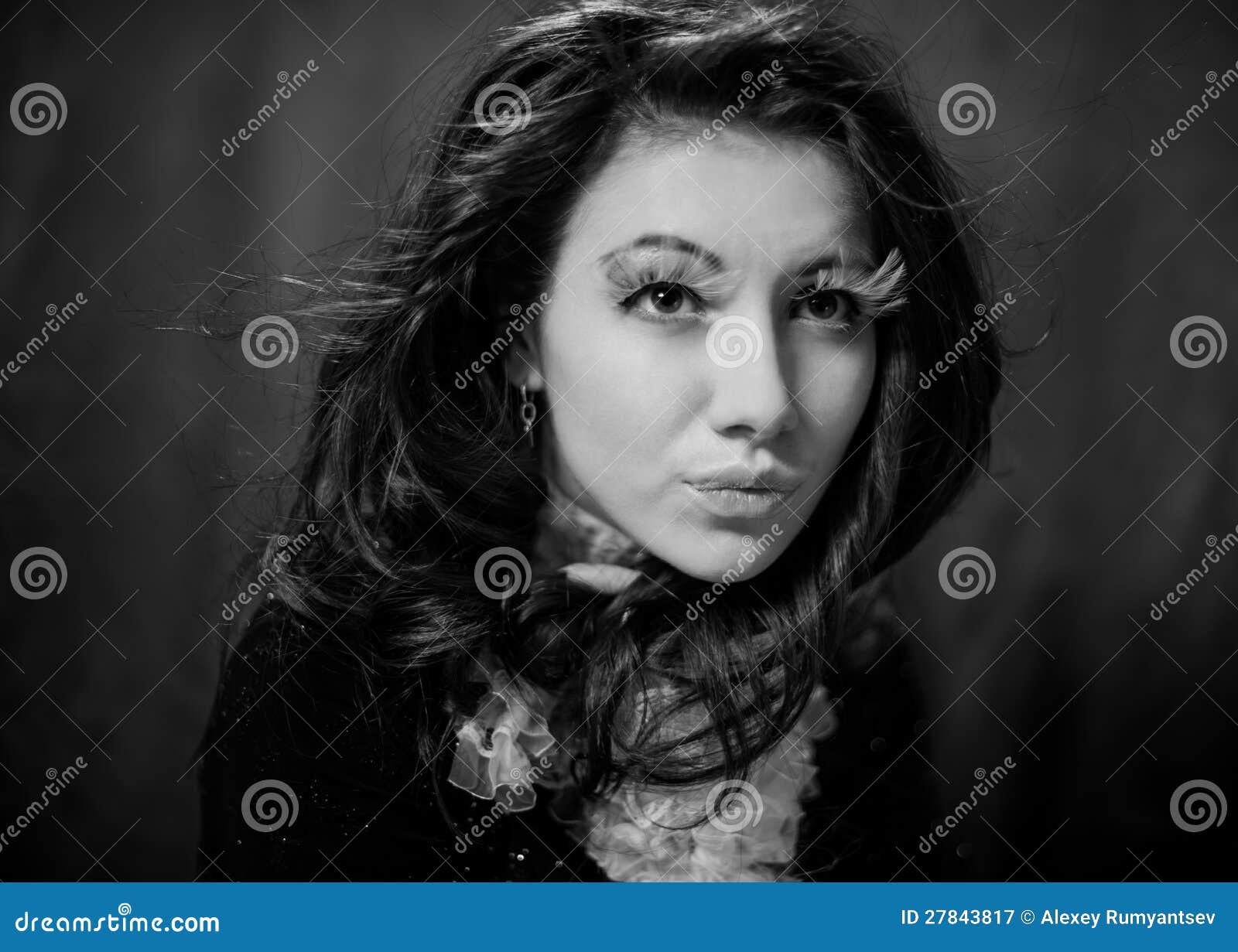 Dramatic female portrait stock image. Image of gorgeous - 27843817