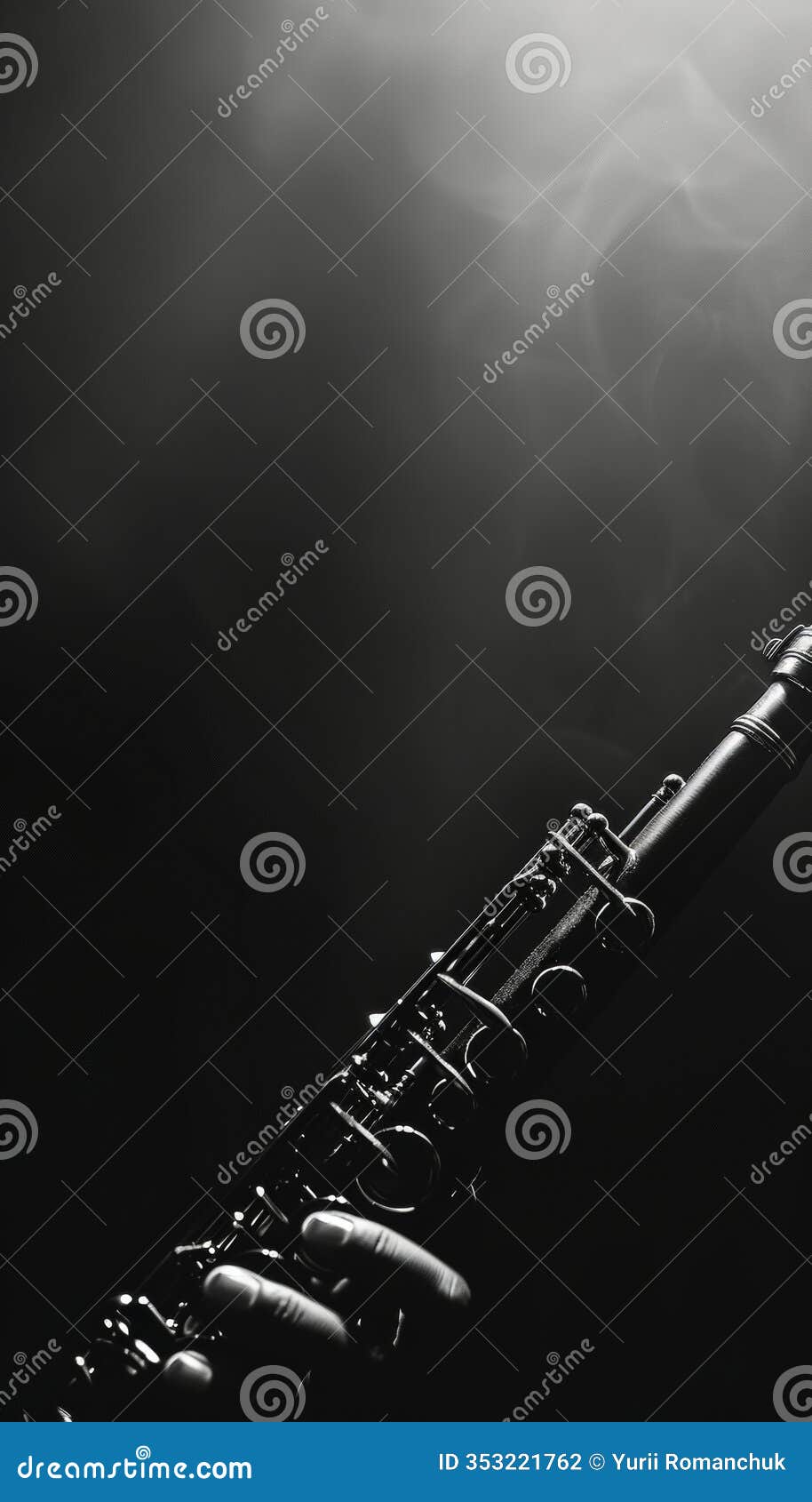 Dramatic Flute Background with Contrasting Shadows for an Atmospheric ...