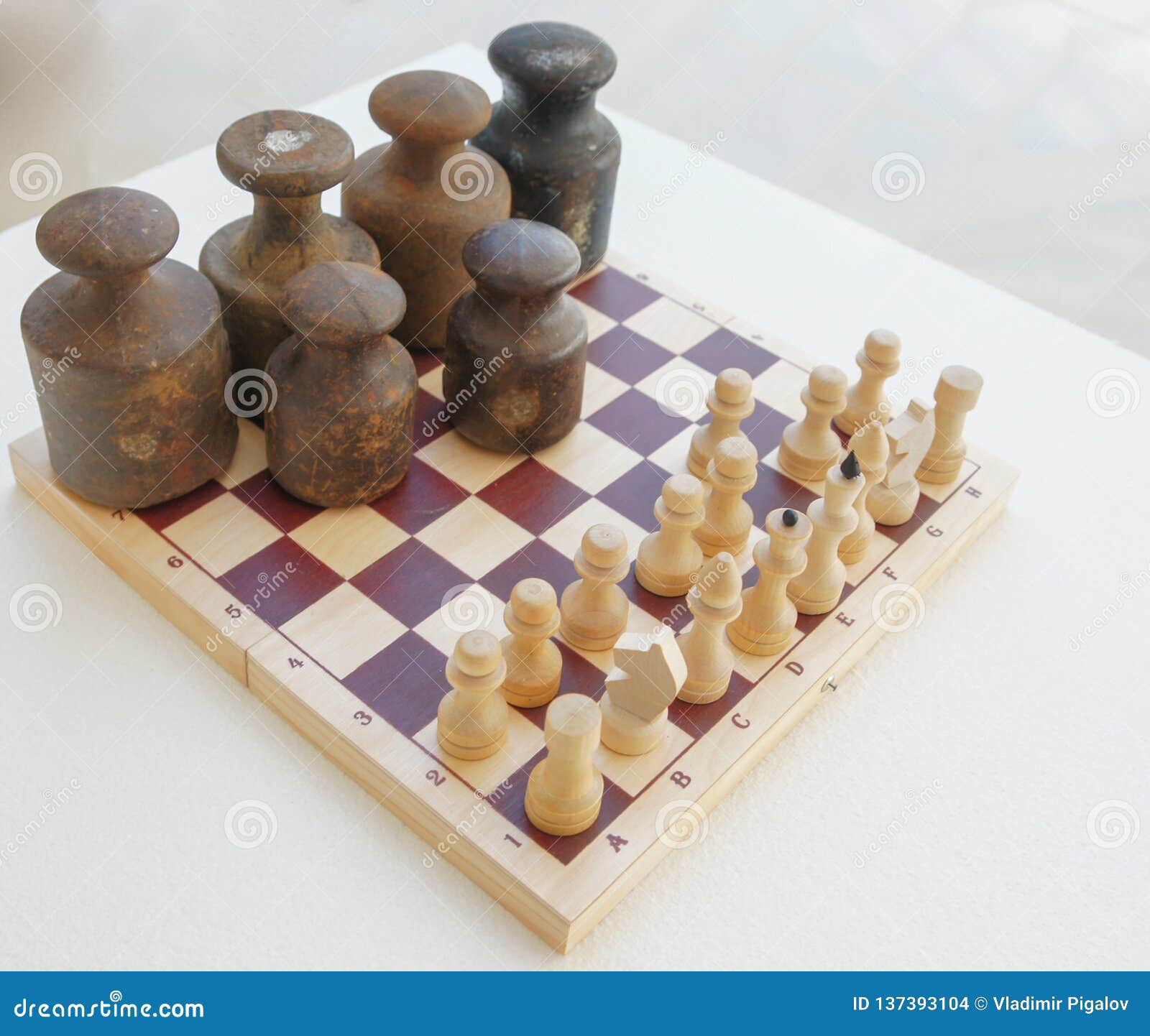 Dramatic game of chess stock photo. Image of discussion - 137393104