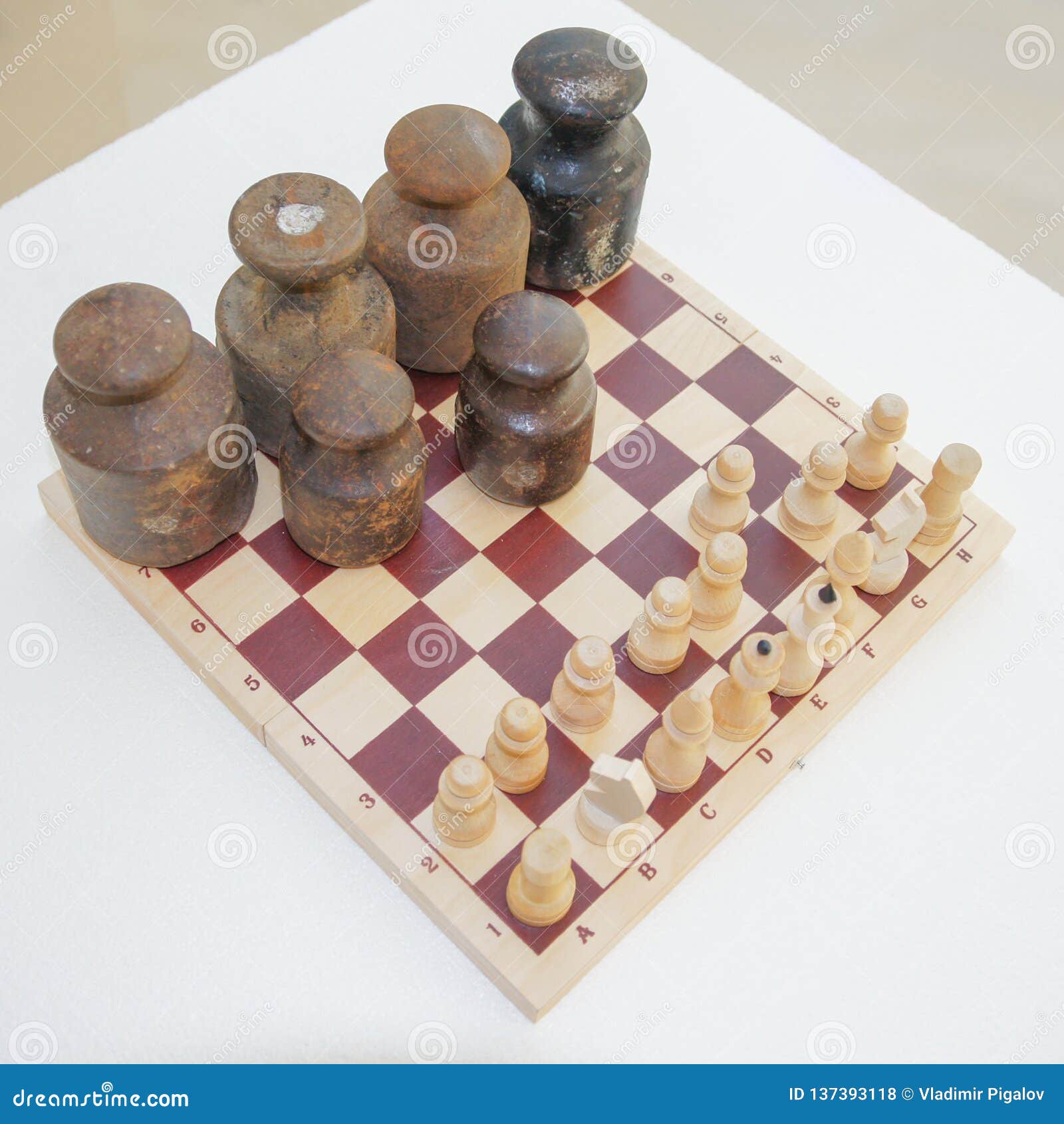 Dramatic game of chess stock photo. Image of consisting - 137393118