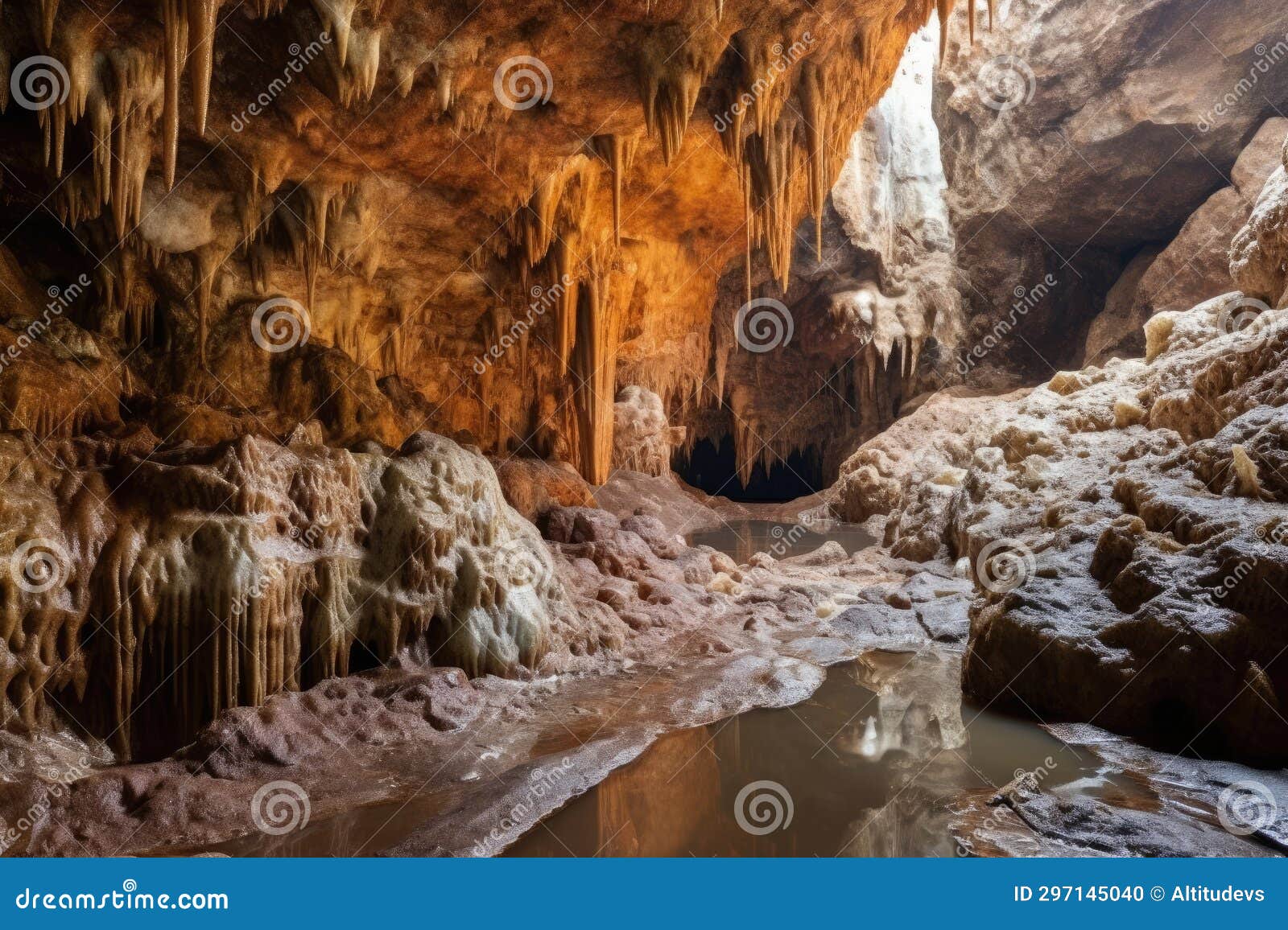 Dramatic Geode Formations in a Cave Stock Photo - Image of cave ...