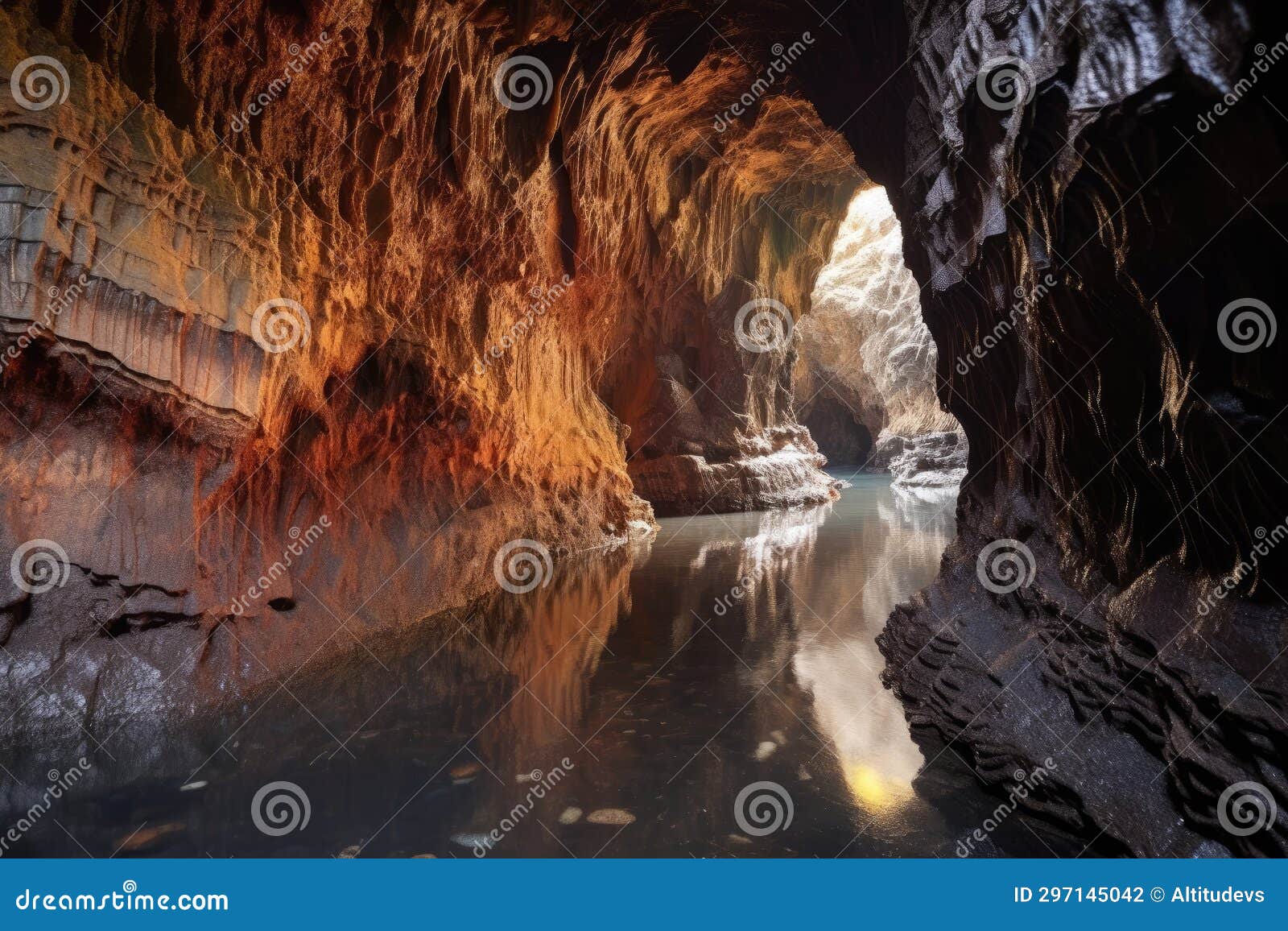 Dramatic Geode Formations in a Cave Stock Photo - Image of formations ...