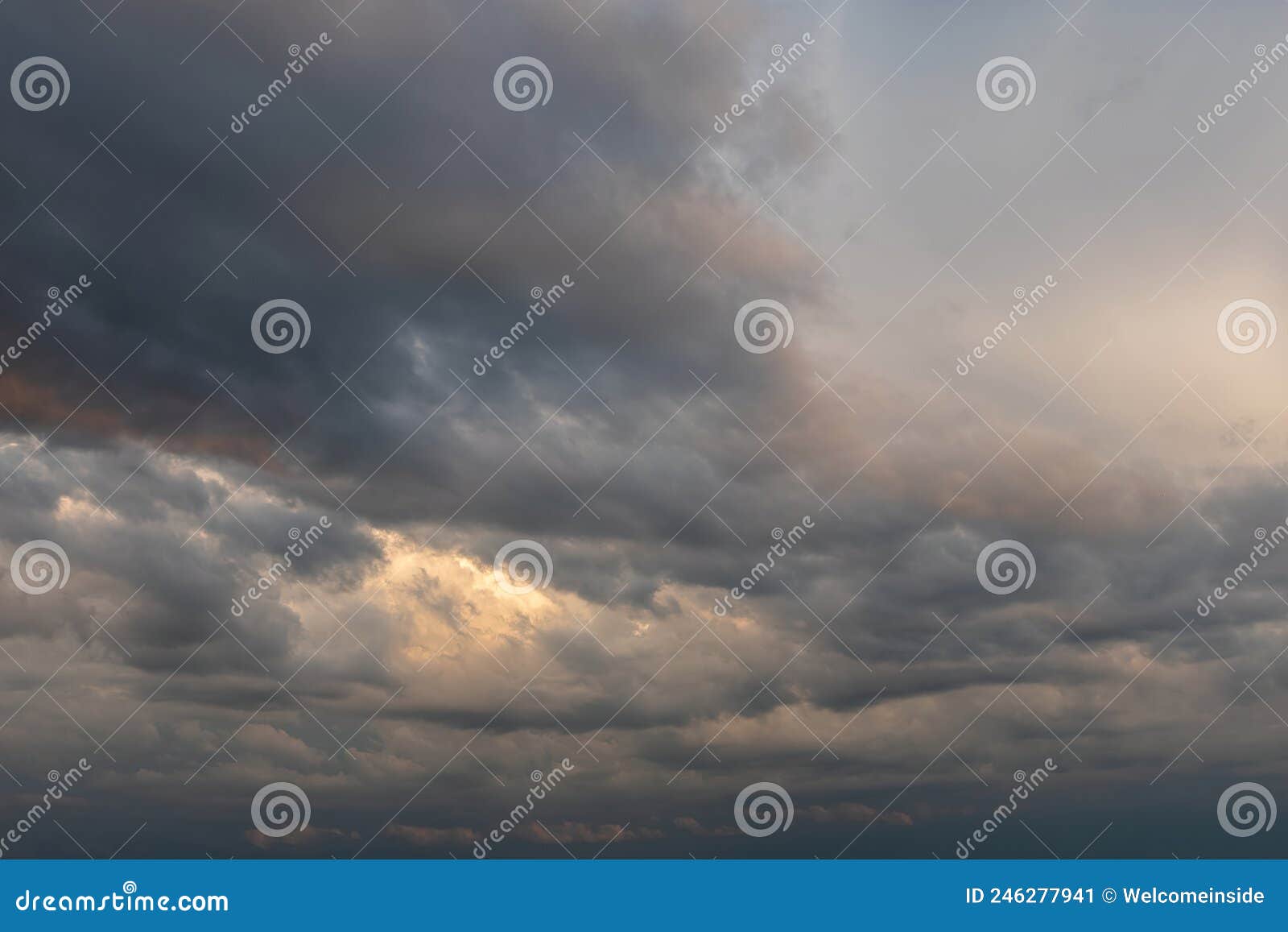 Dramatic Heaven Sky Clouds in Scary Stormy Thunder Stock Image - Image ...