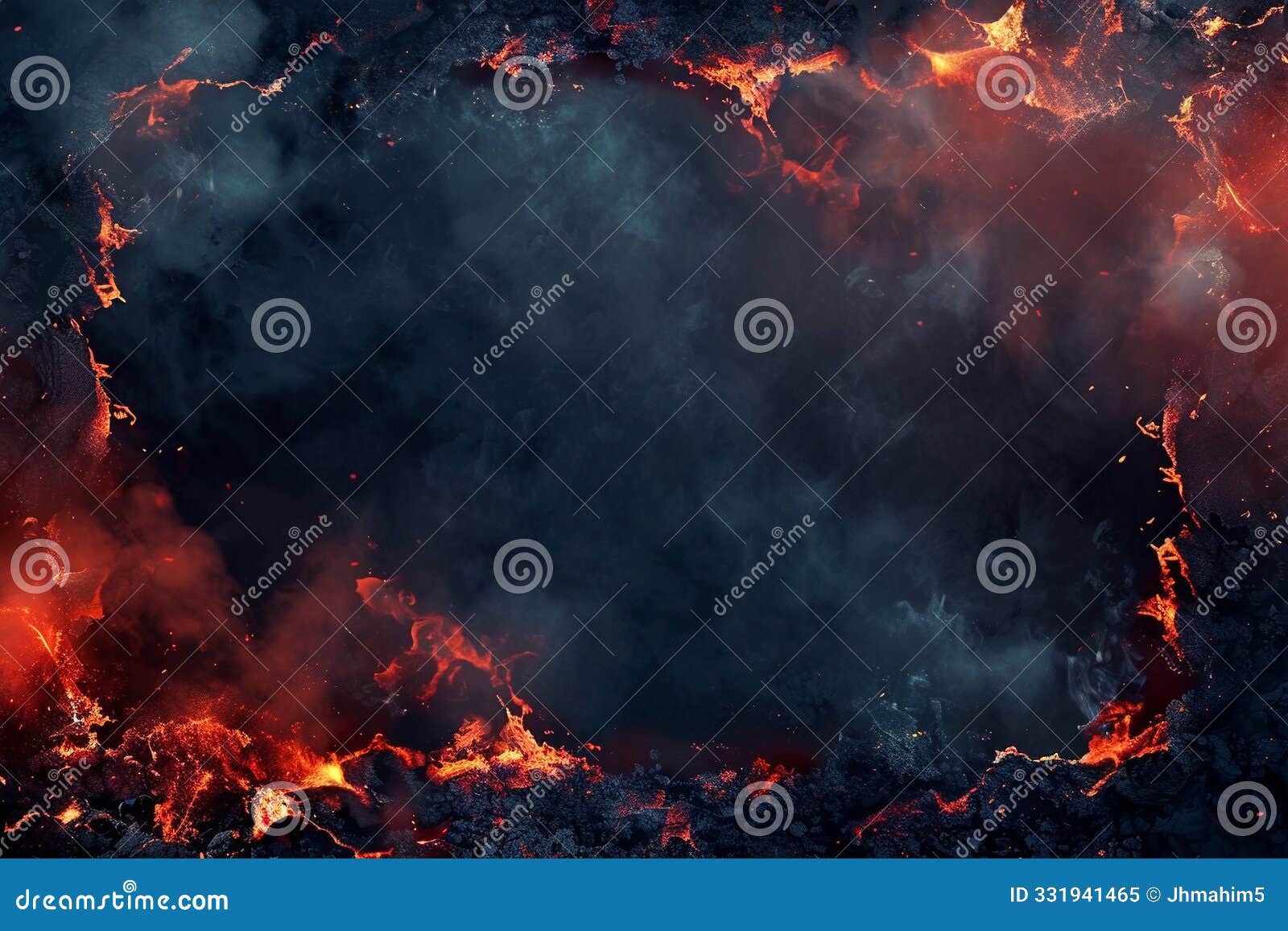 Fiery Inferno Amidst Darkness Background Royalty-Free Stock Photography ...