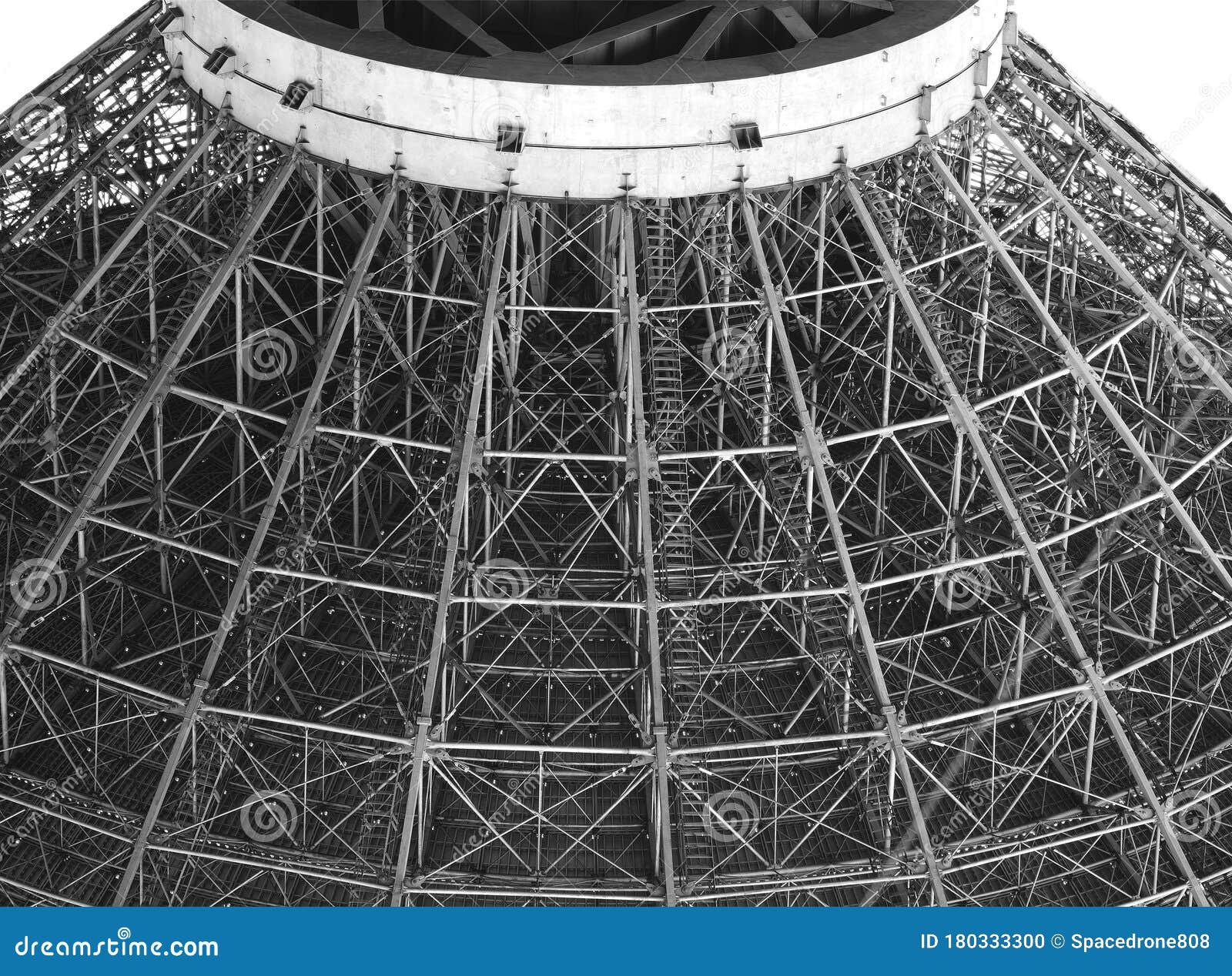 Dramatic Industrial Steel Construction Background Stock Photo - Image ...