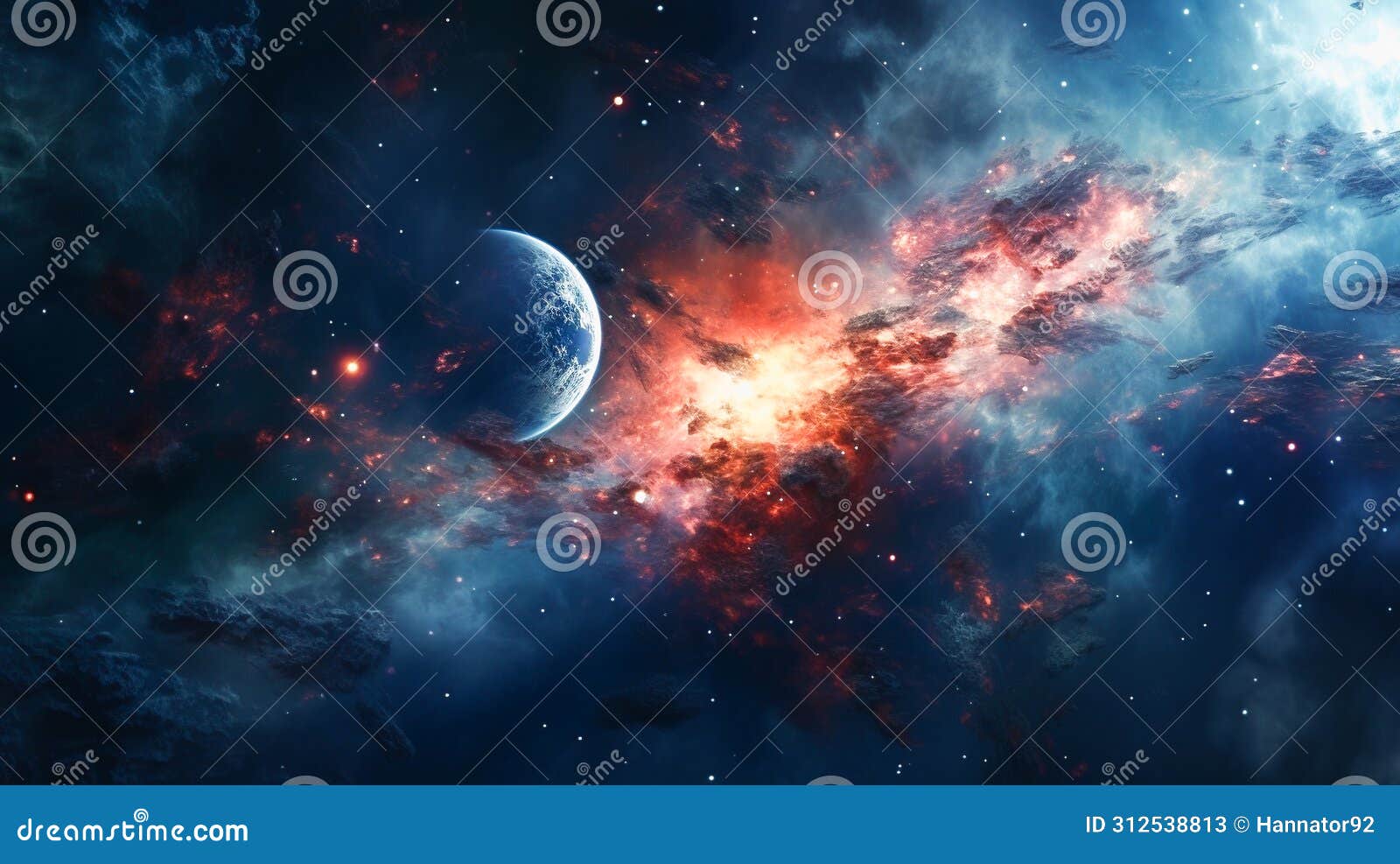 Dramatic Interstellar Clouds Cradle a Scattering of Celestial Bodies in ...
