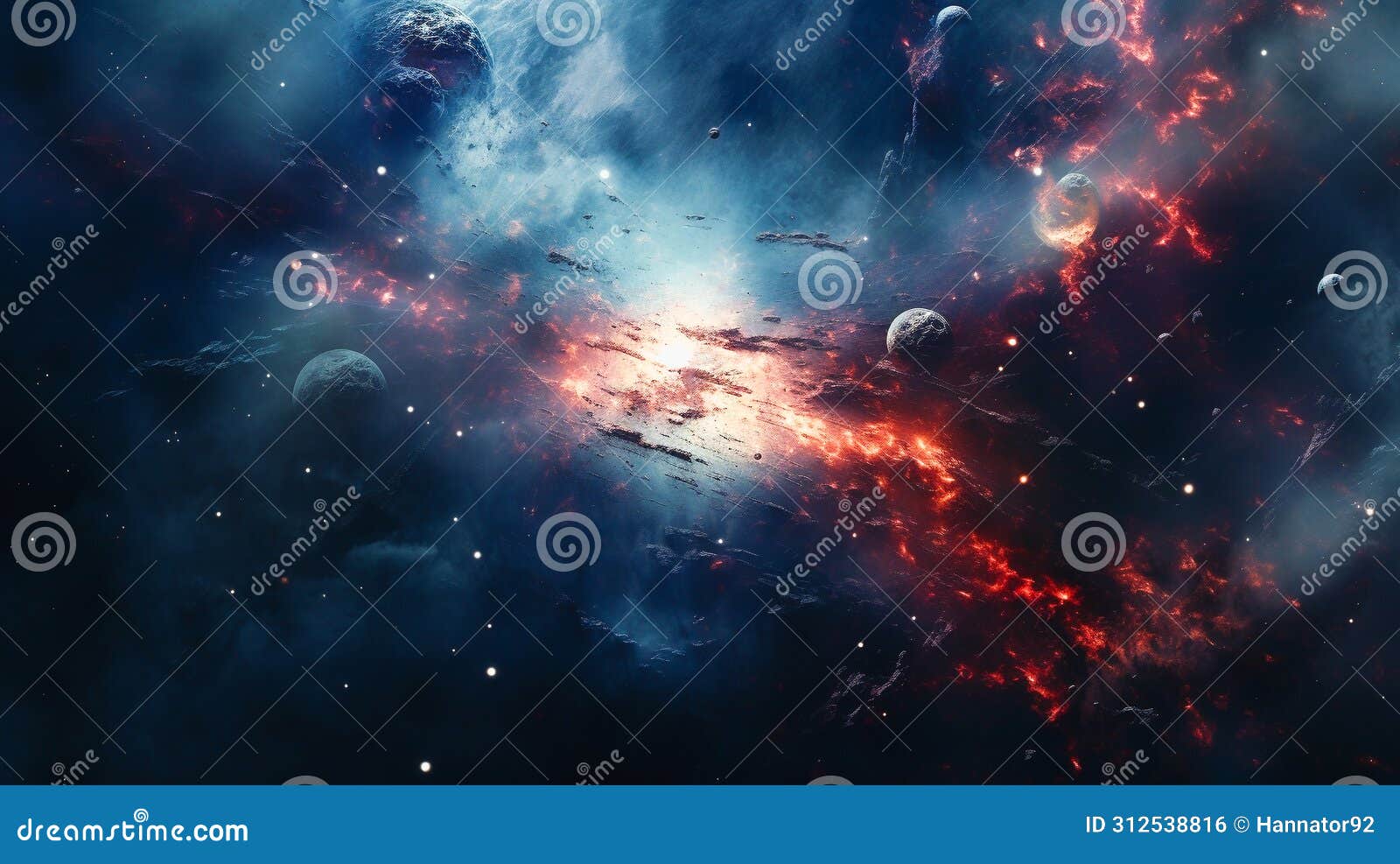 Dramatic Interstellar Clouds Cradle a Scattering of Celestial Bodies in ...