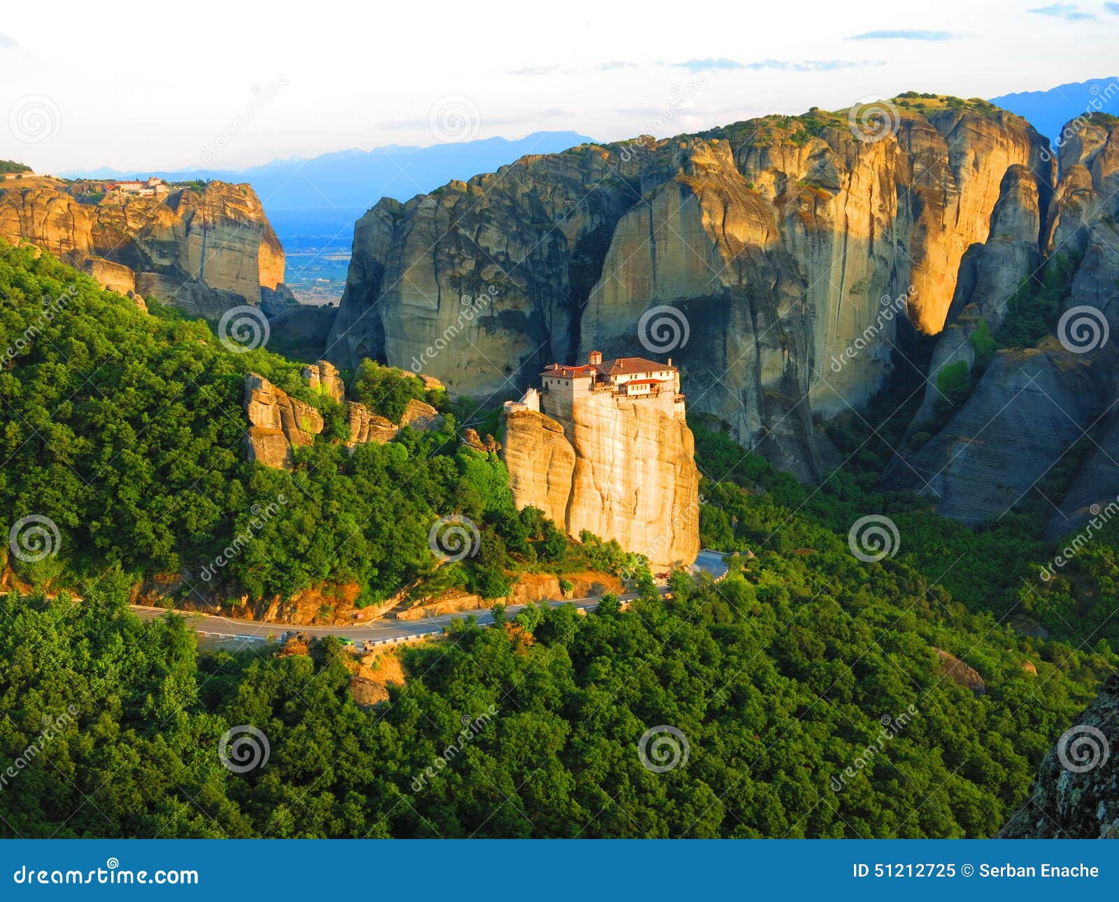 Dramatic Landscape at Meteora, Greece Stock Image - Image of ...