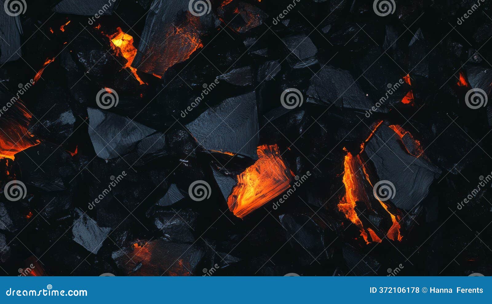 Dramatic Lava Flow Texture Over Dark Volcanic Rock Surface Creating A ...