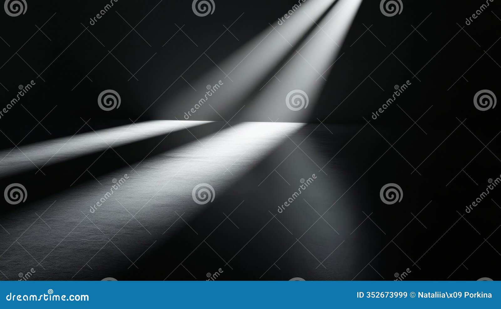 Dramatic Light Beams Creating Shadows on a Dark Surface with Texture ...