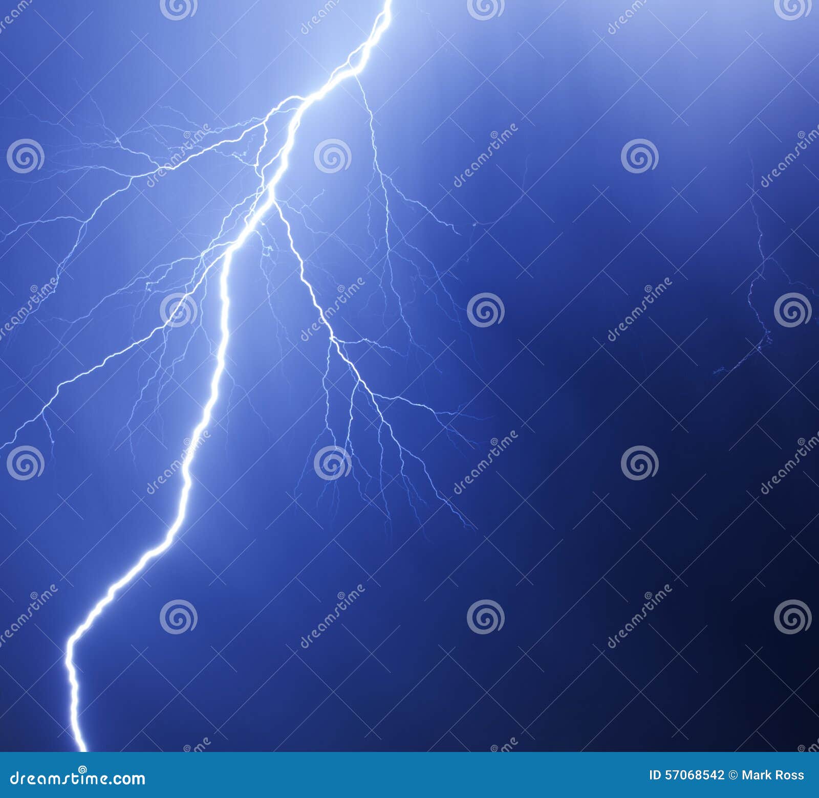 Dramatic Lightning Strike stock photo. Image of charge - 57068542