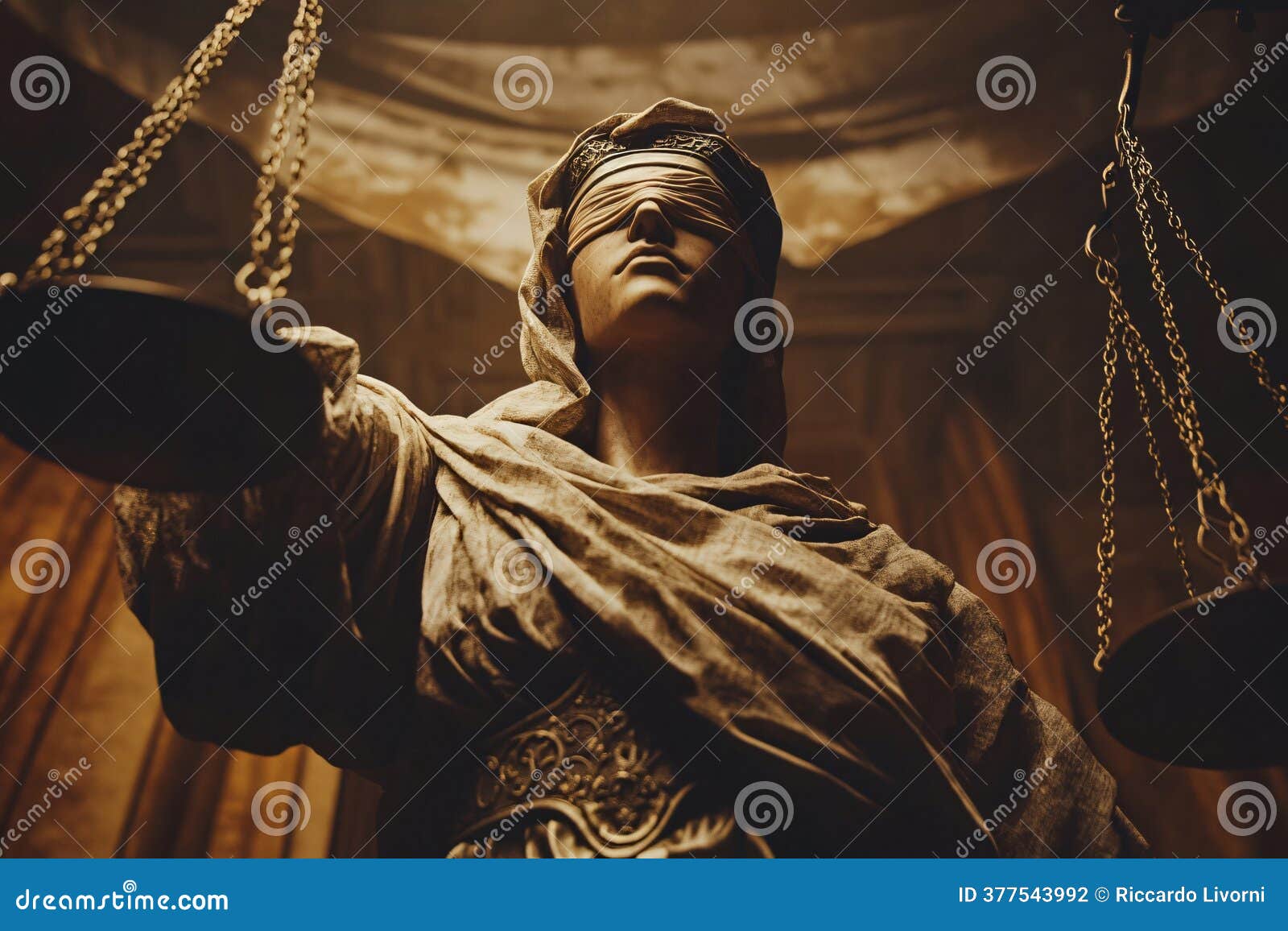 Statue Of Justice, Crime In City Concept, Temida - Themis 3d Rendering ...