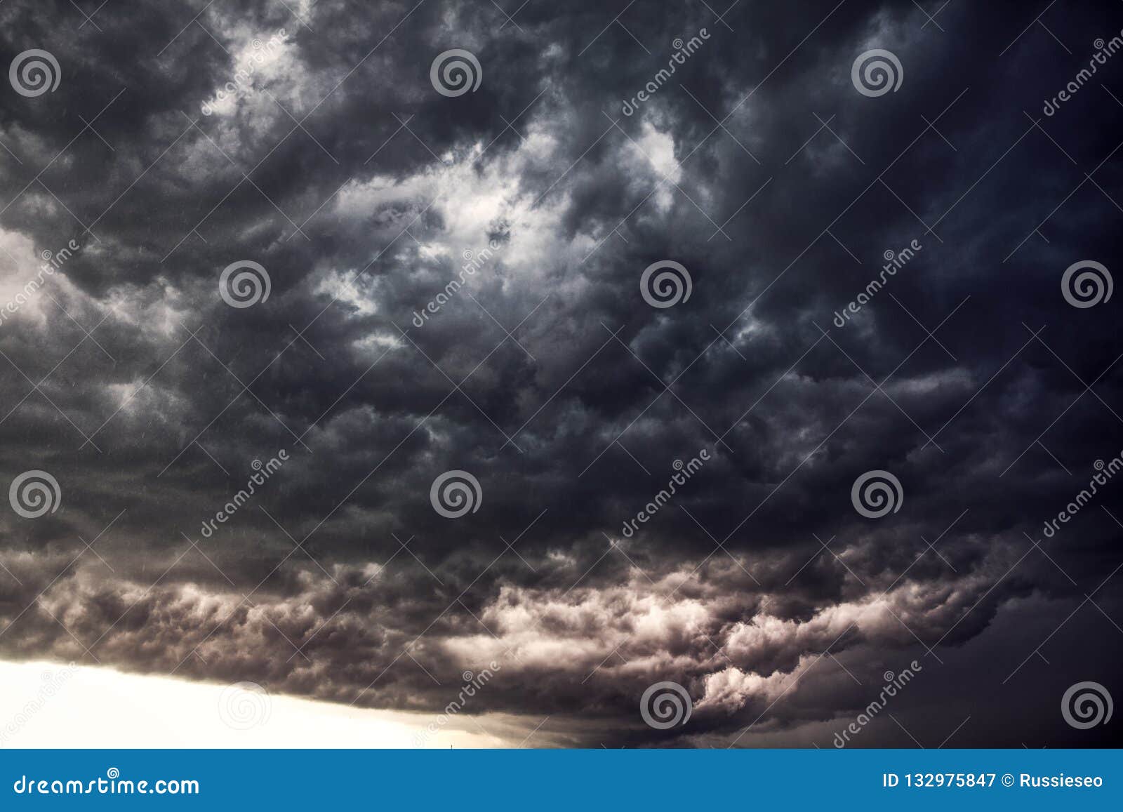 Dramatic low clouds stock image. Image of atmosphere - 132975847